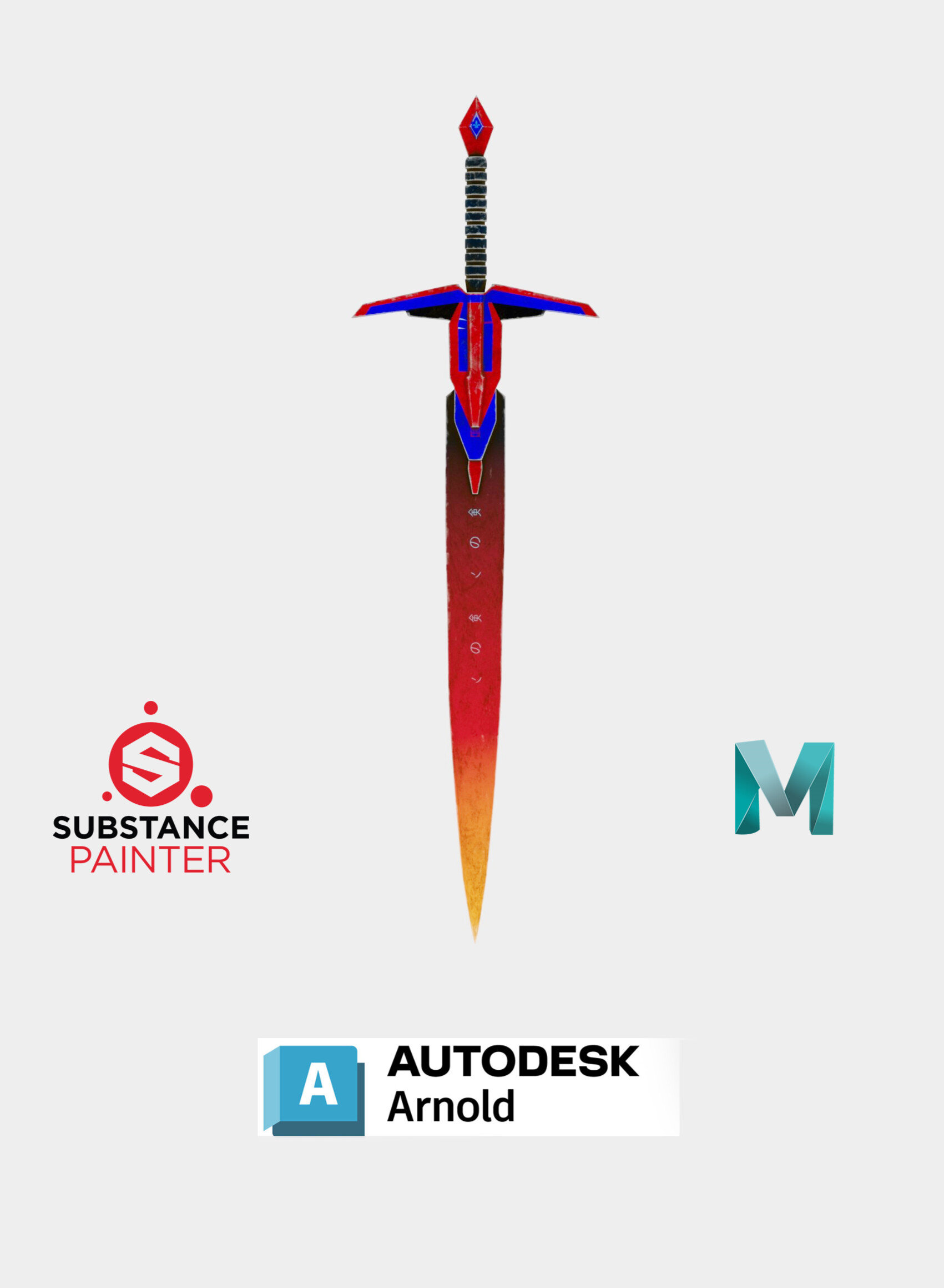 ArtStation - optimus prime's sword.