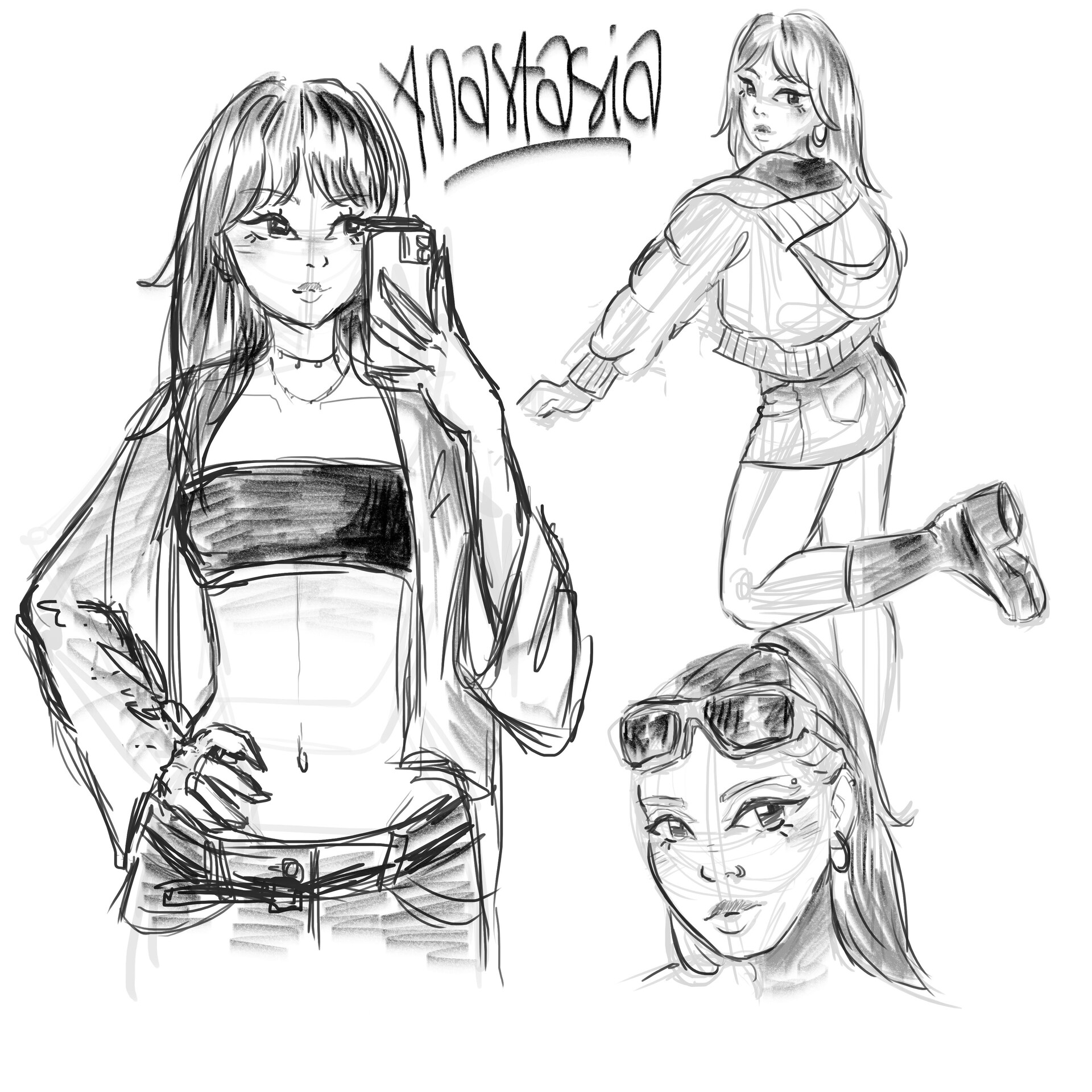 drawing reference hands on hips