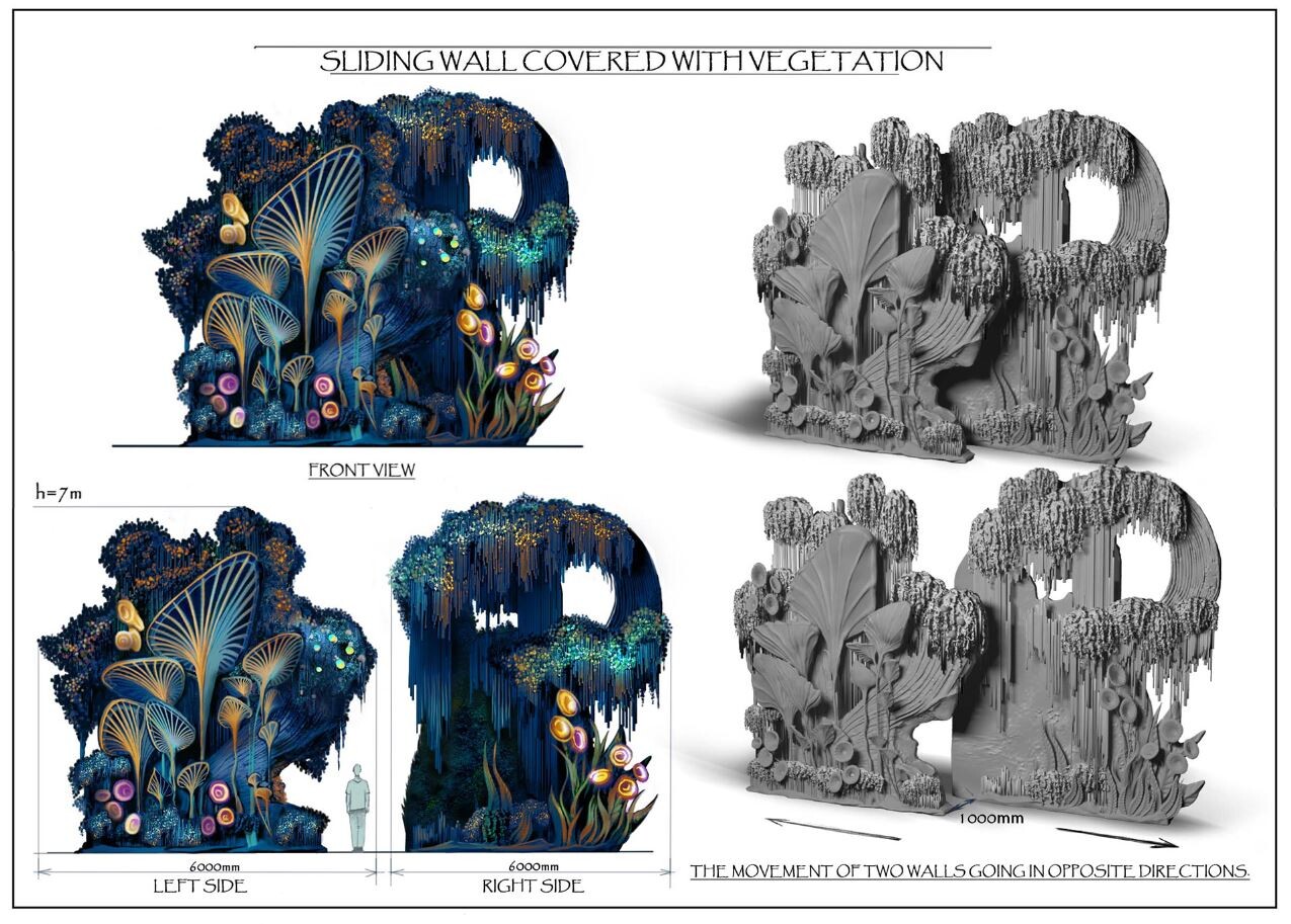 Dina_M - Sliding props for circus show.