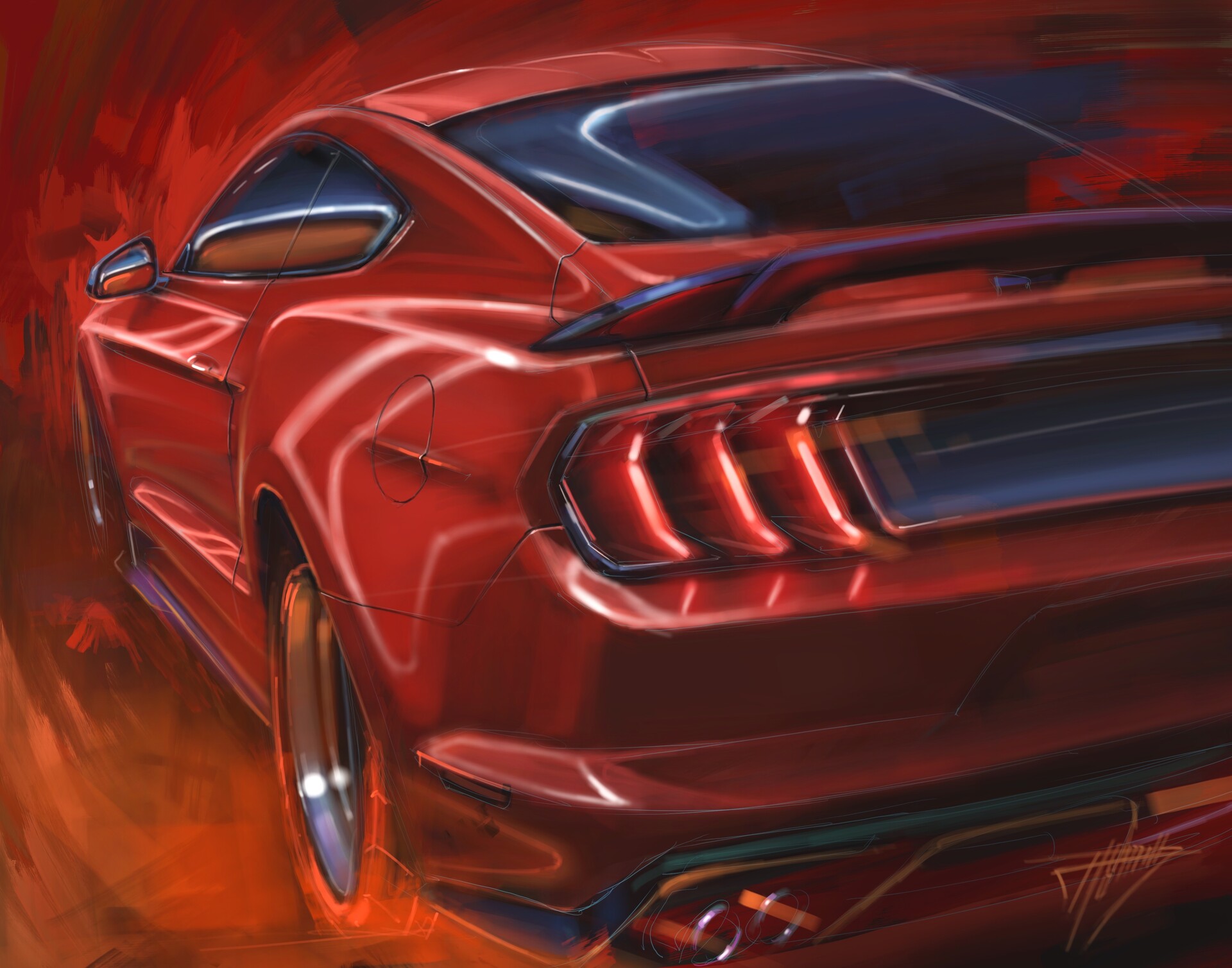 ArtStation - Red Fire