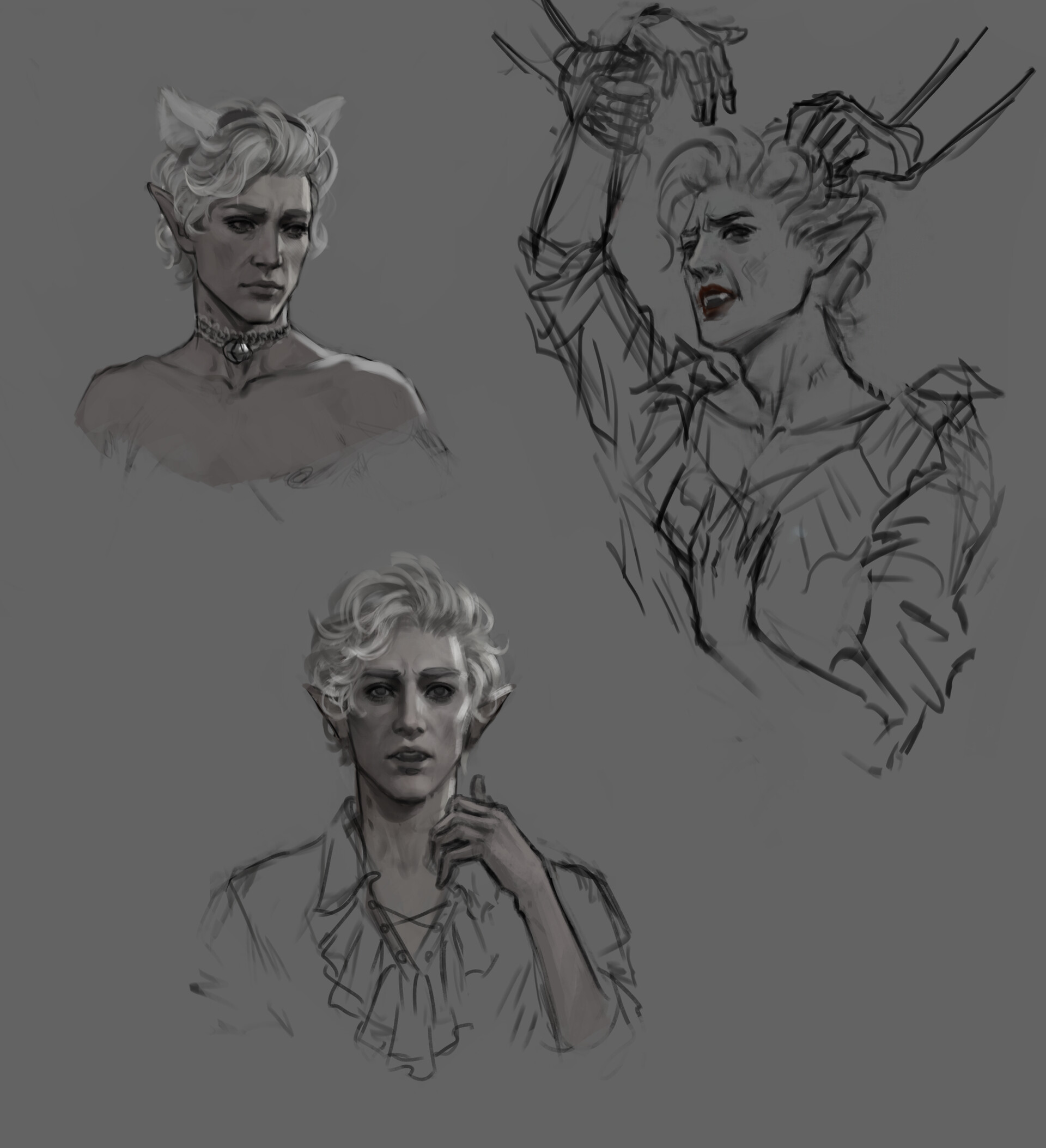 ArtStation - BG3_fanart_scetches