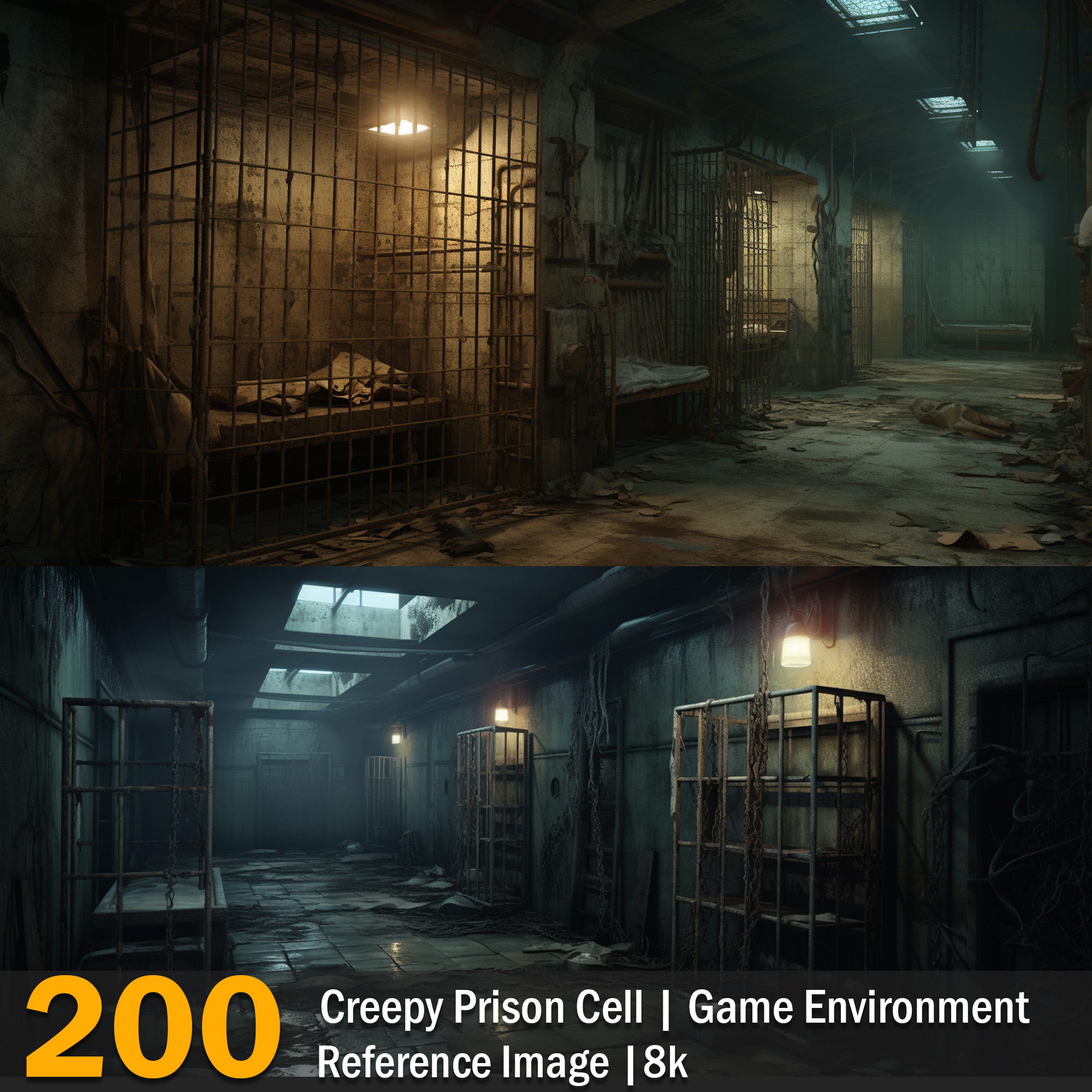 Lumière - Creepy Prison Cell | Game Environment | Reference Images | 8K