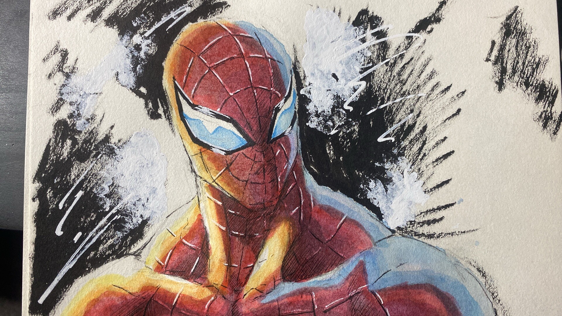 how to draw spiderman zhc