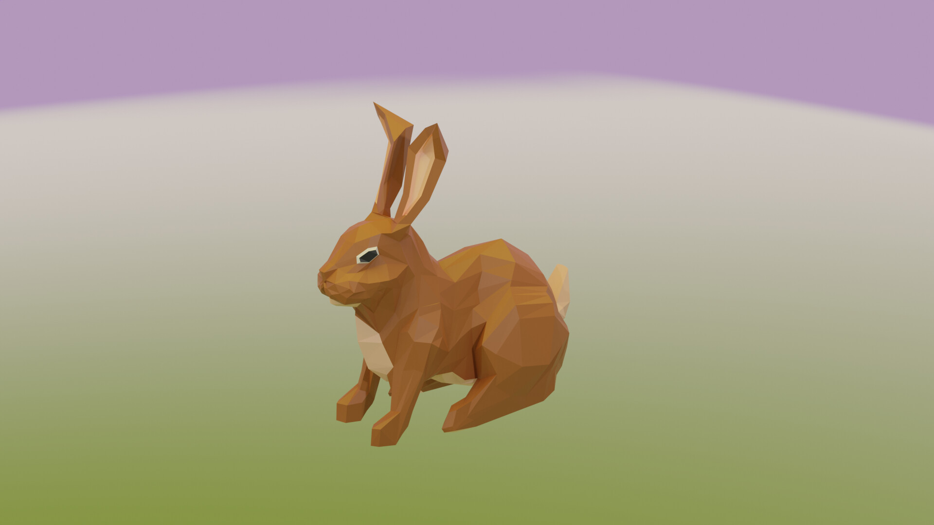 ArtStation - Rabbit low poly model.