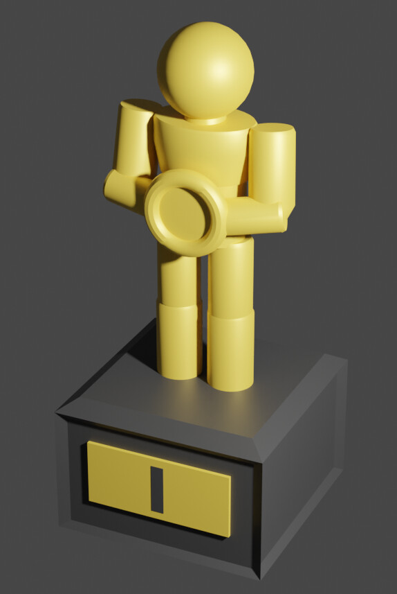 ArtStation - 3D Low poly Statue.