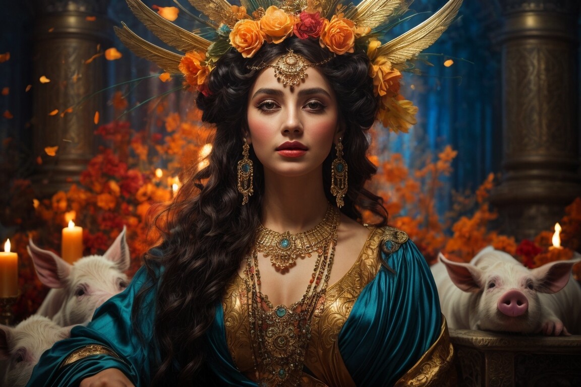 Taras Galper - Circe turning sailors into pigs