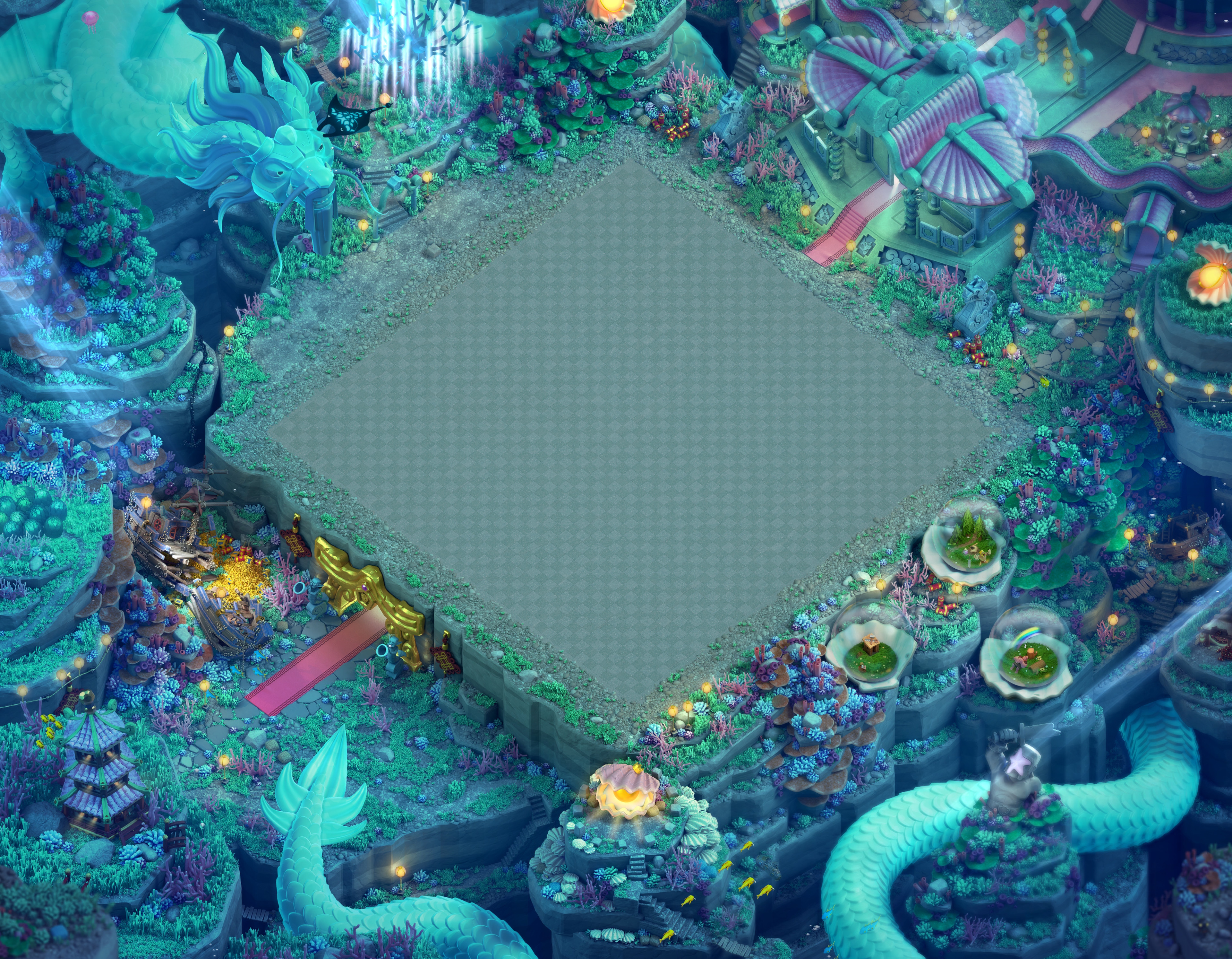 Surface Digital - Clash of Clans : Dragon Palace Scenery