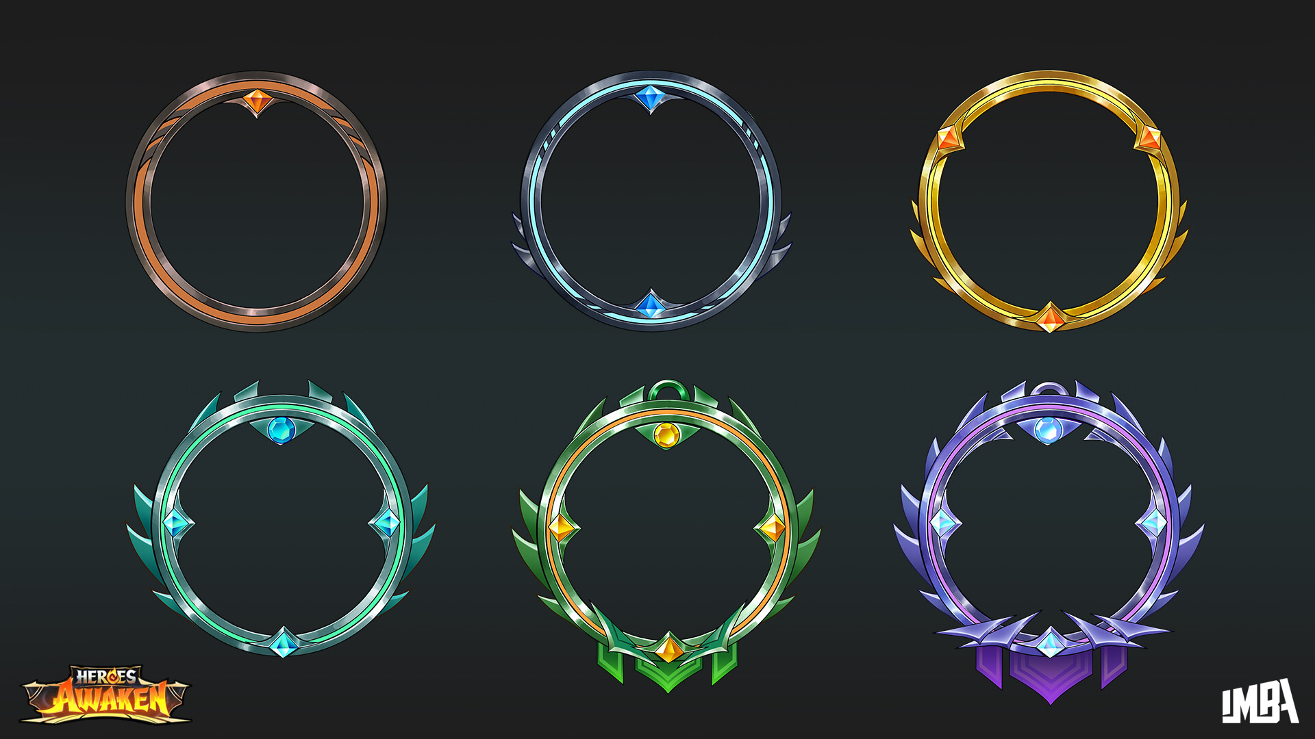 ArtStation - portrait frame for game heroes awaken