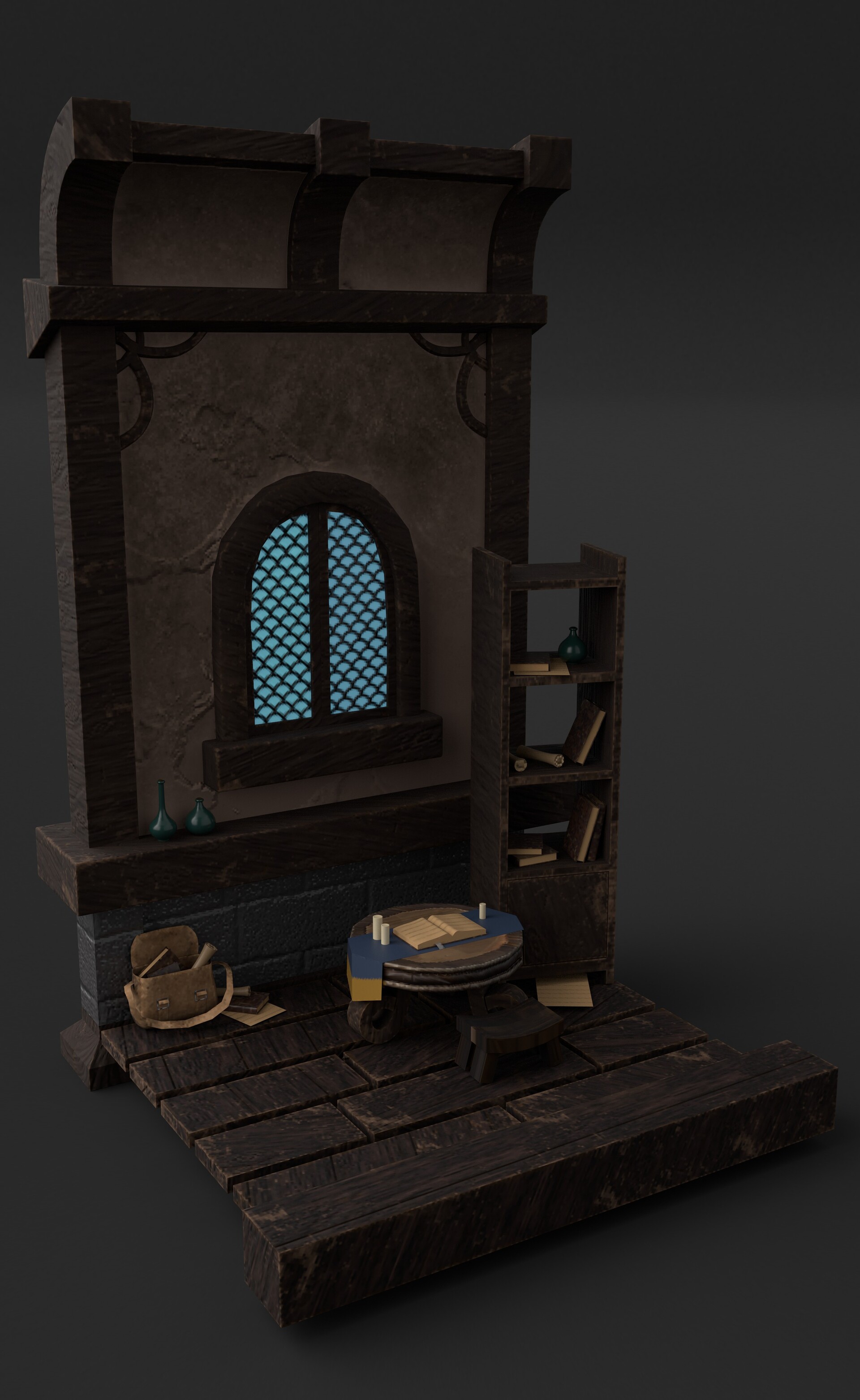 ArtStation - Bookshelf