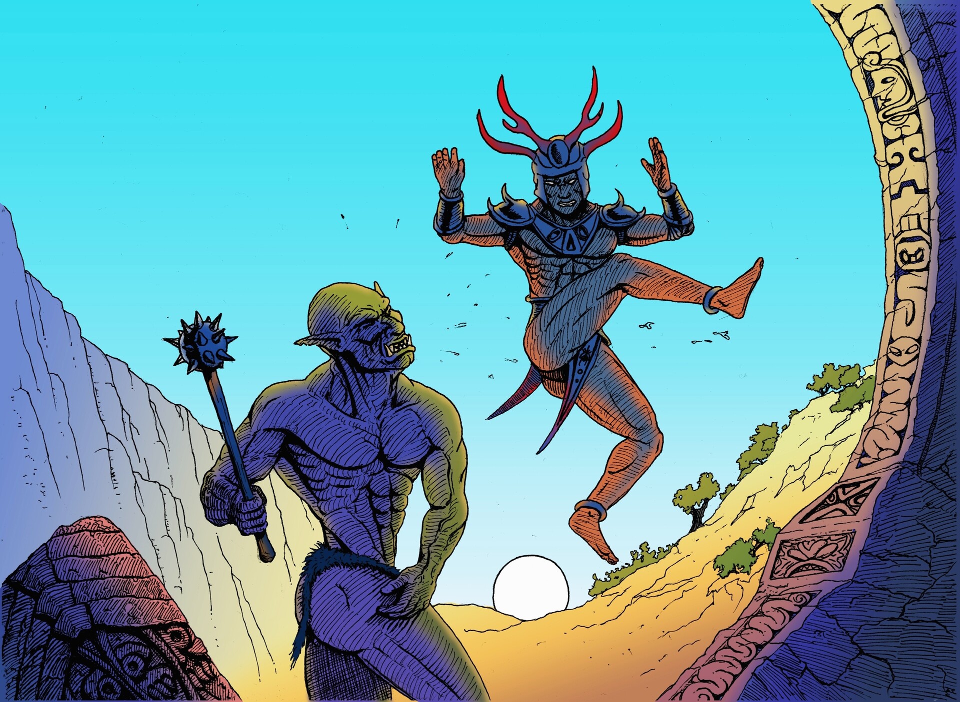 ArtStation - Spin kick