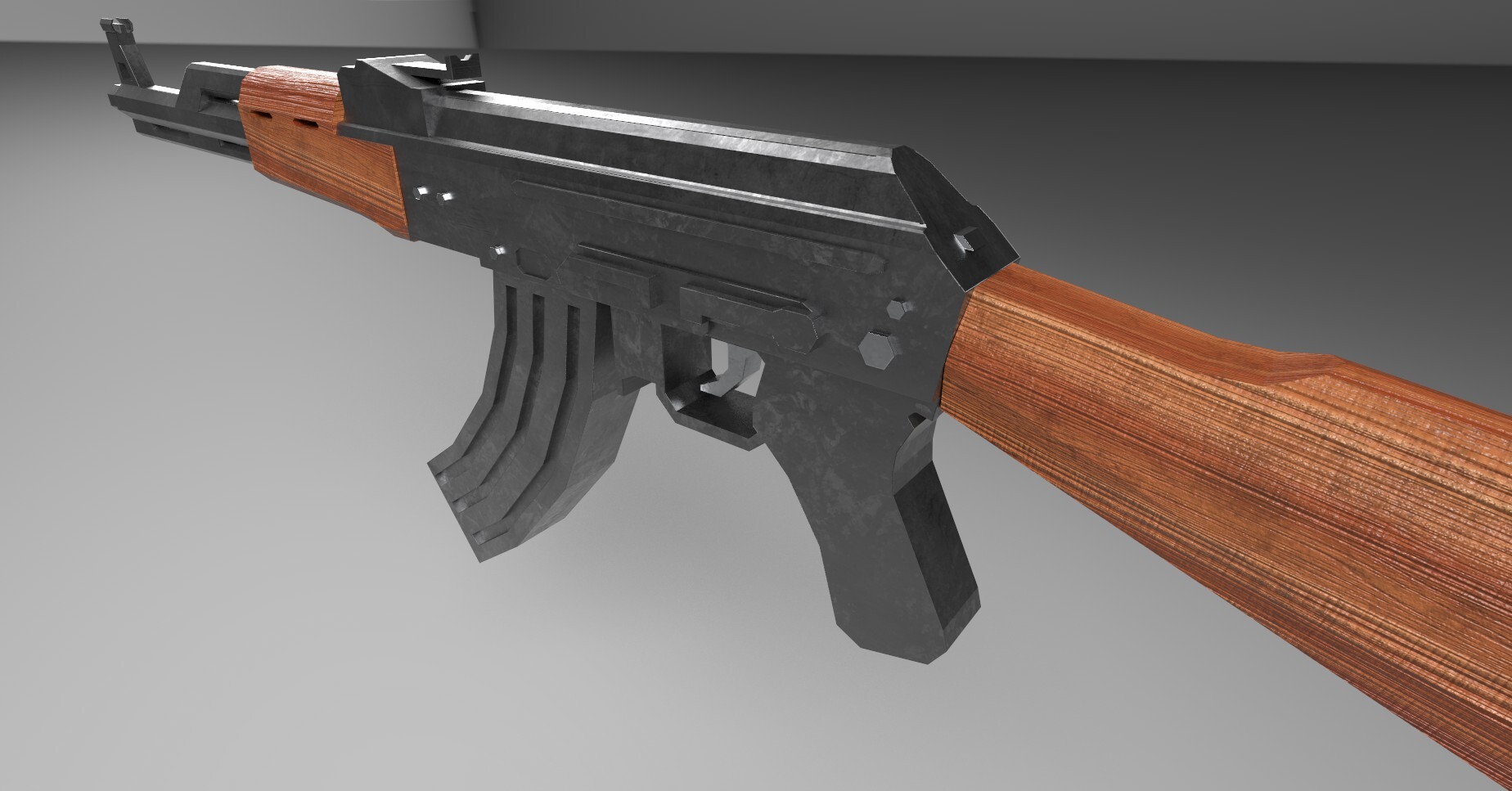 ArtStation - Low poly AK47 (kalashnikov)