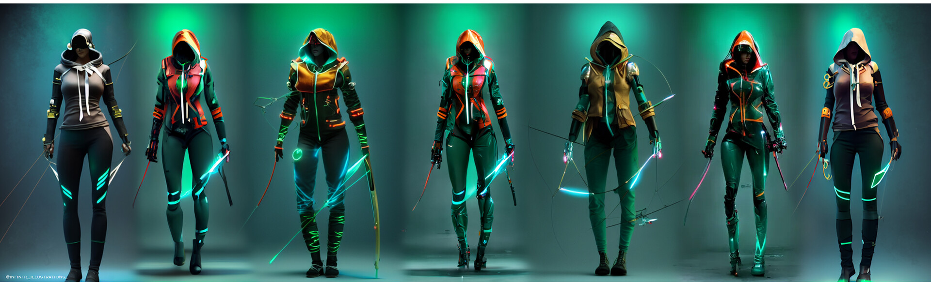ArtStation - Cyberpunk Archers (2022)
