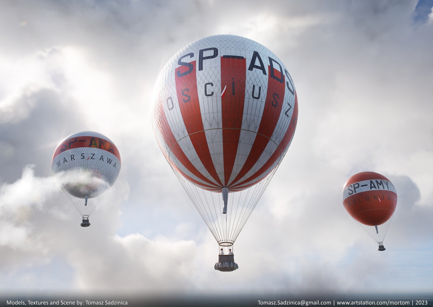 ArtStation - Balloon "Kosciuszko" of the Military Balloon Workshop in ...