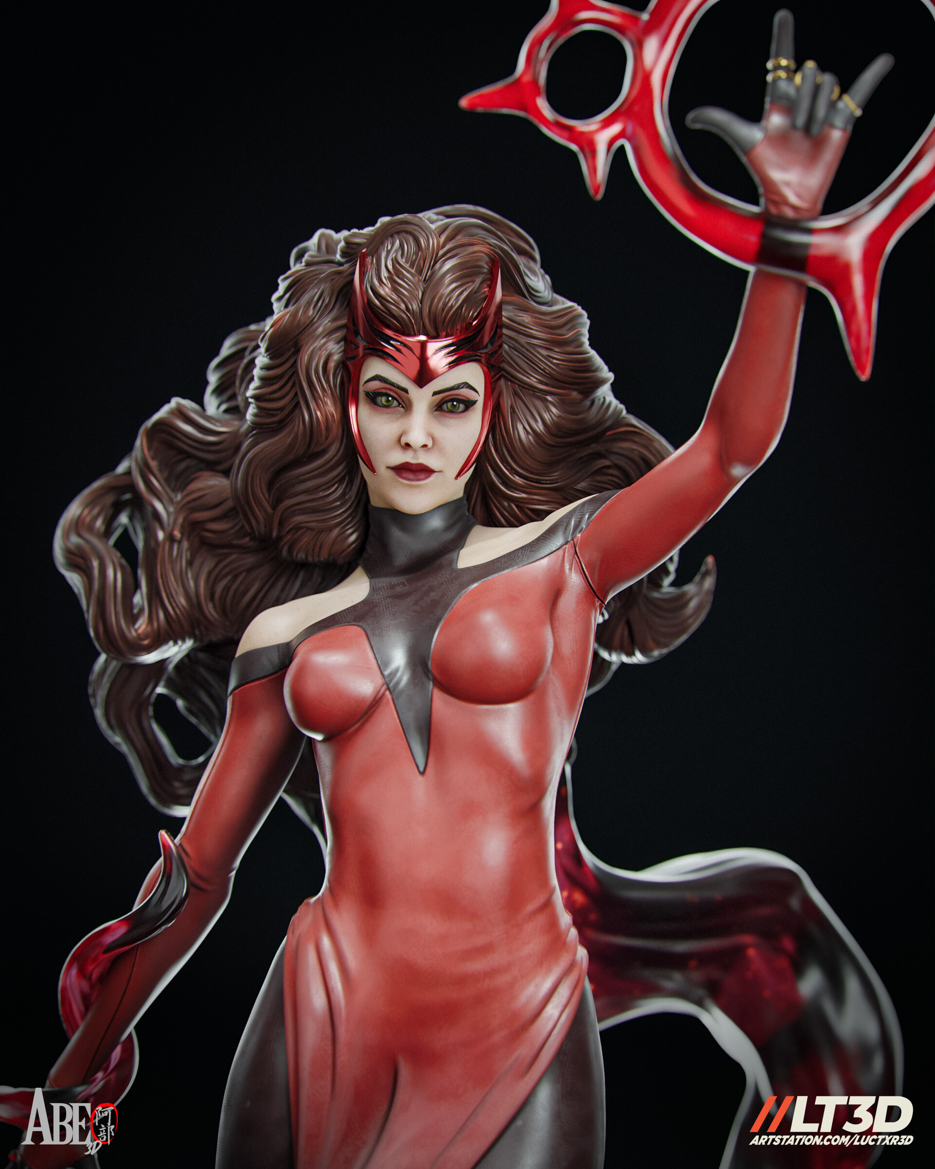 ArtStation - Scarlet Witch (Hellfire Gala) - FanArt Statue