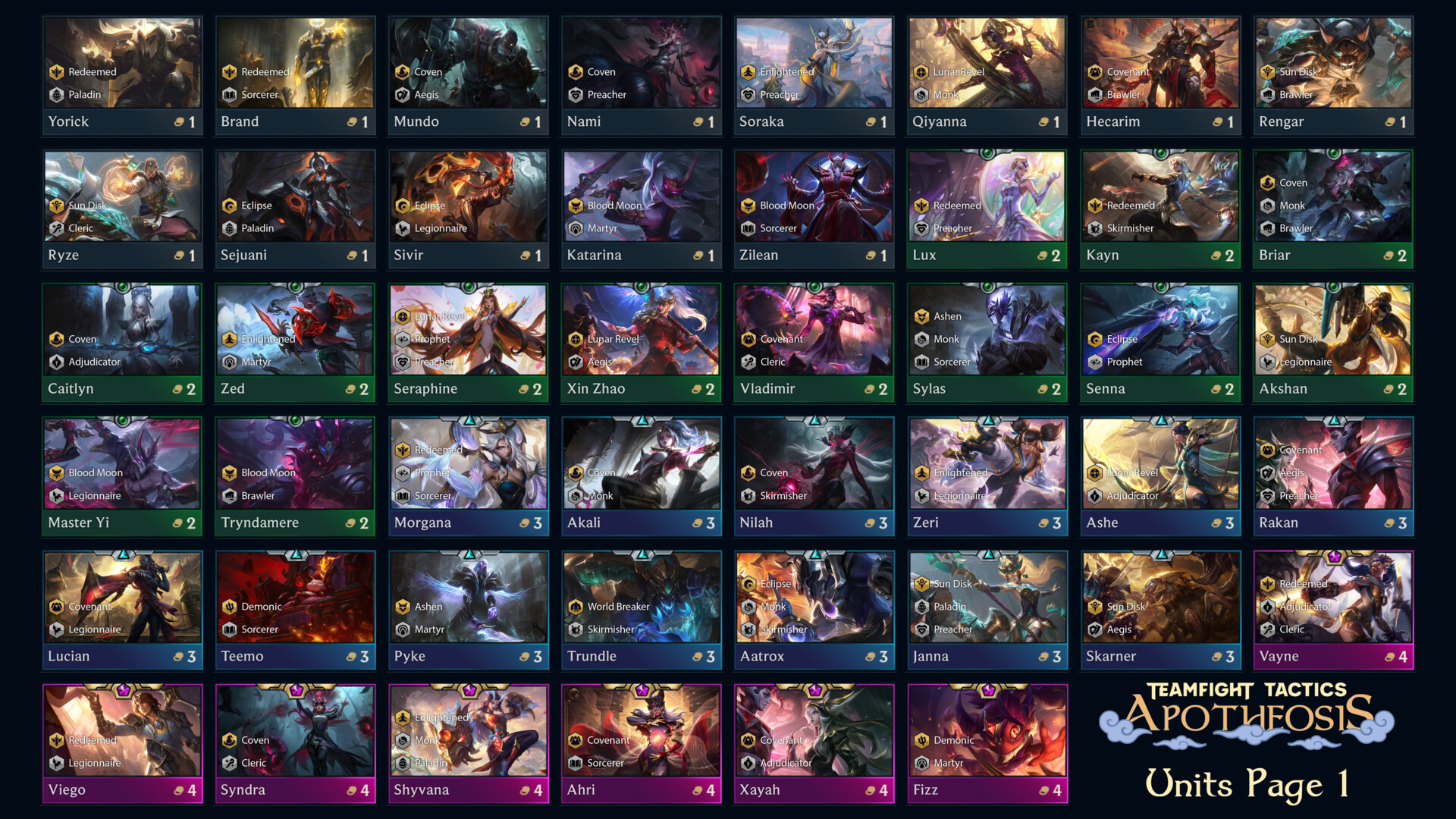 ArtStation - Teamfight Tactics: Apotheosis - Fan Set (WIP)