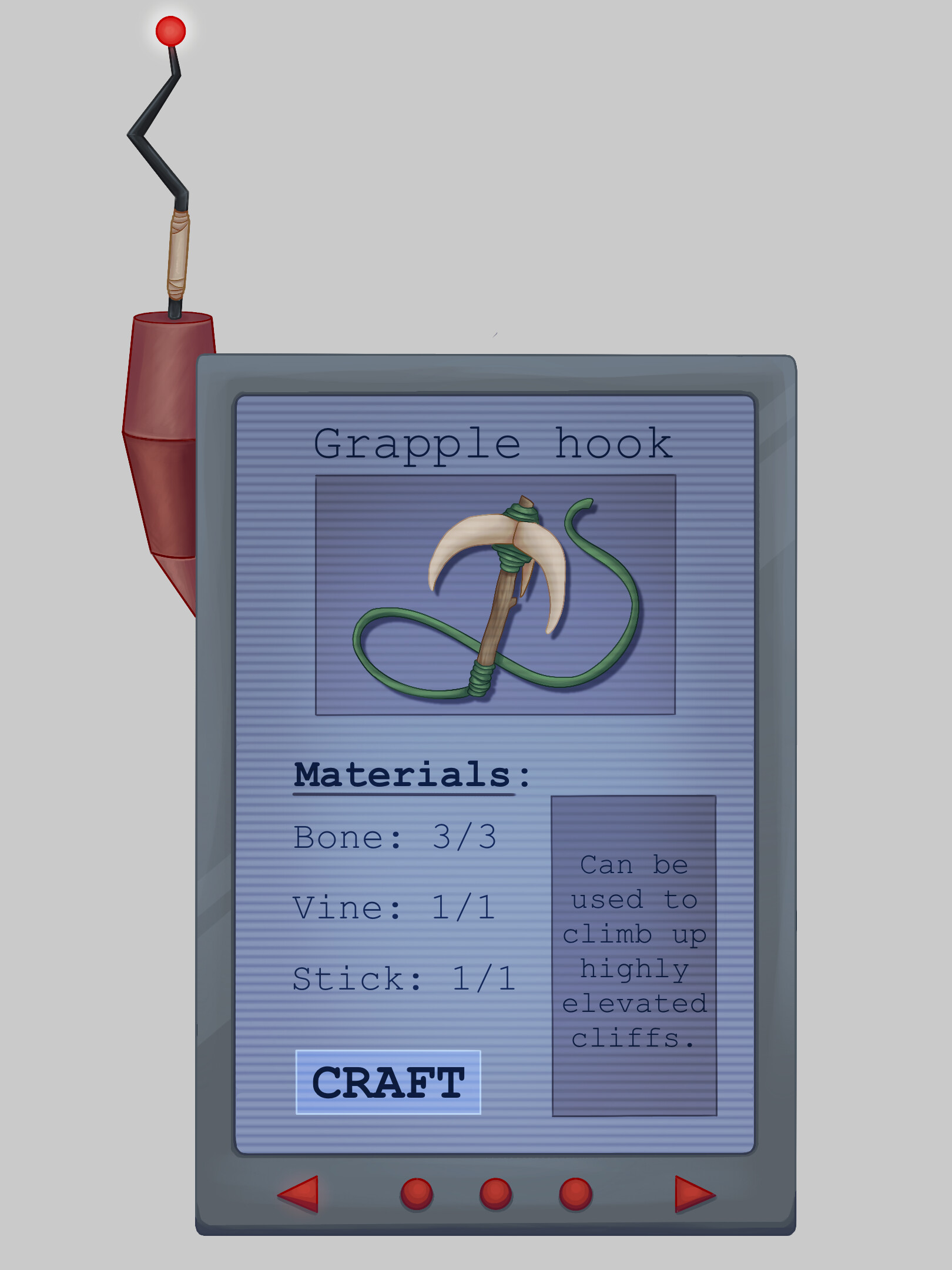 ArtStation - Crafting screen