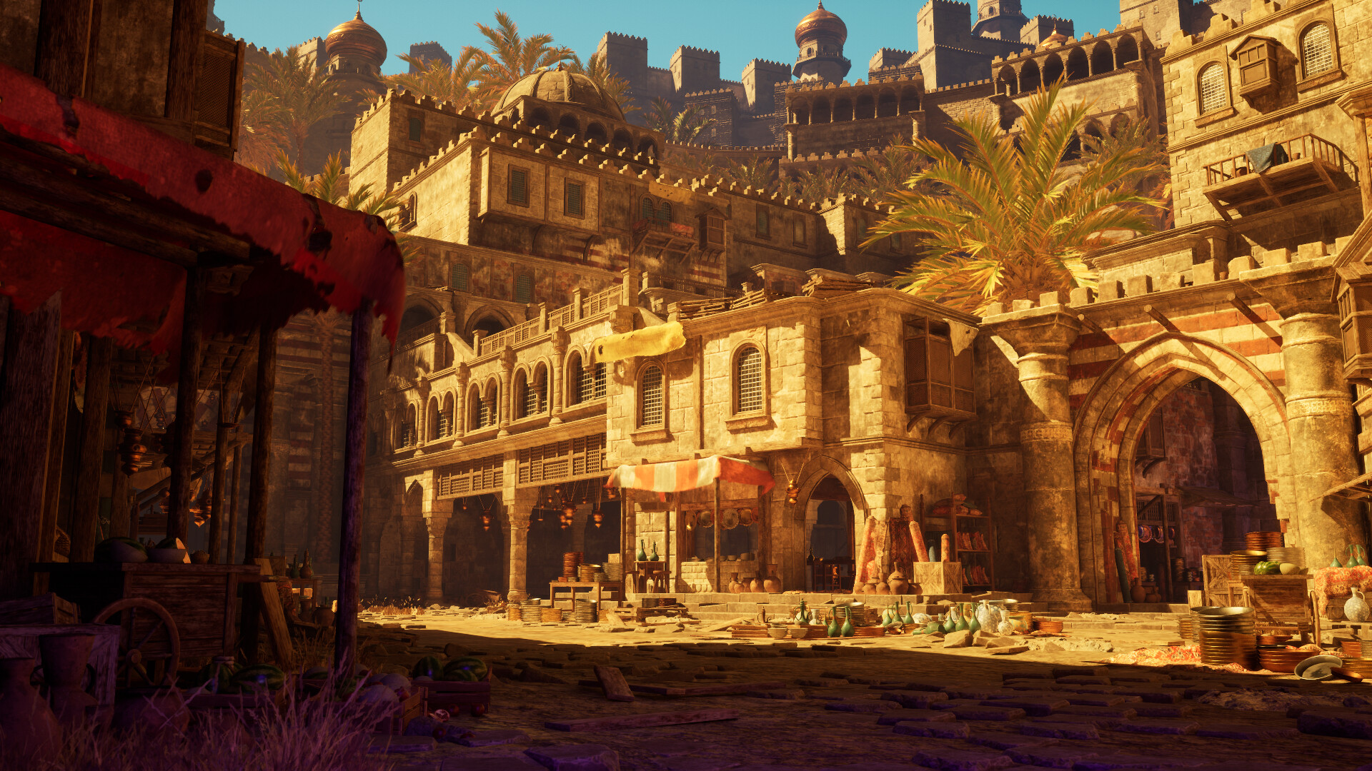 ArtStation - Hot day at the bazaar