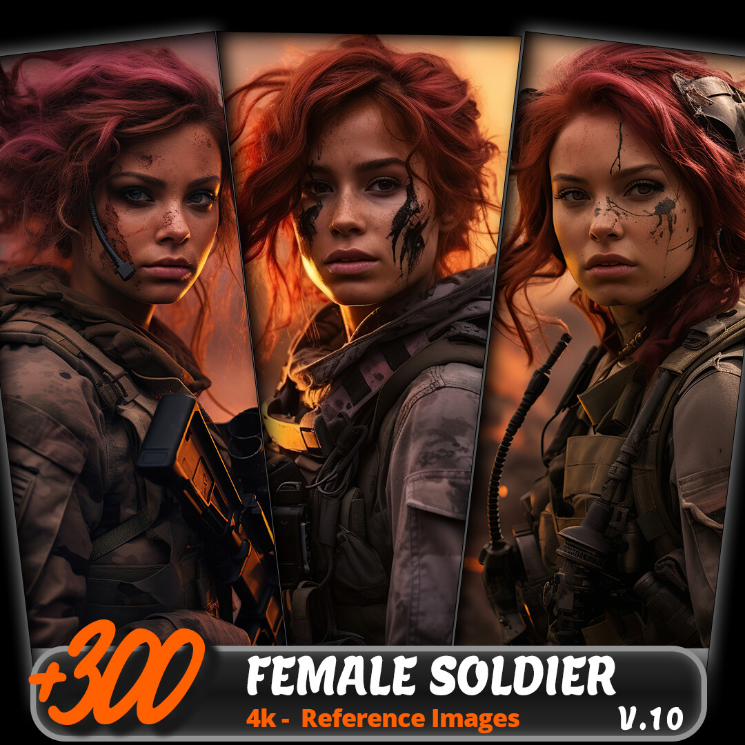 ArtStation - FEMALE SOLDIER VOL. 10/ 4K/ Reference Image