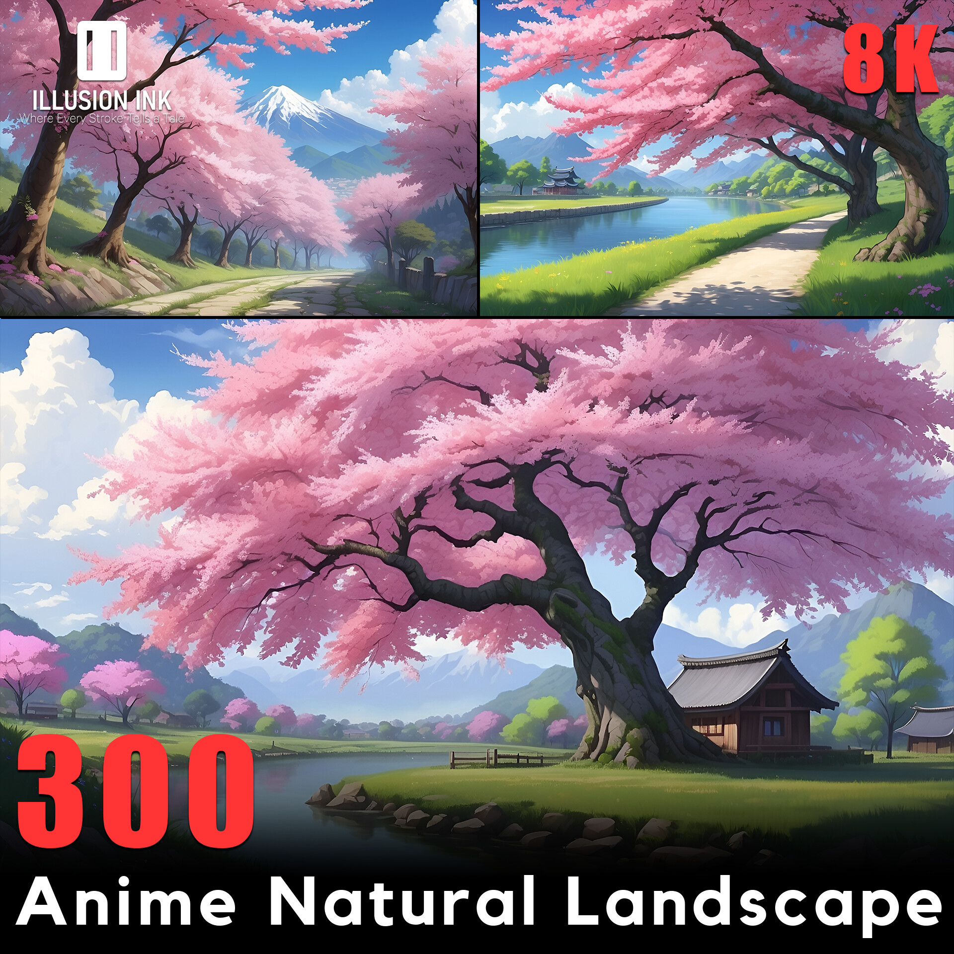 ArtStation - 300 Anime Natural Landscape | 8K