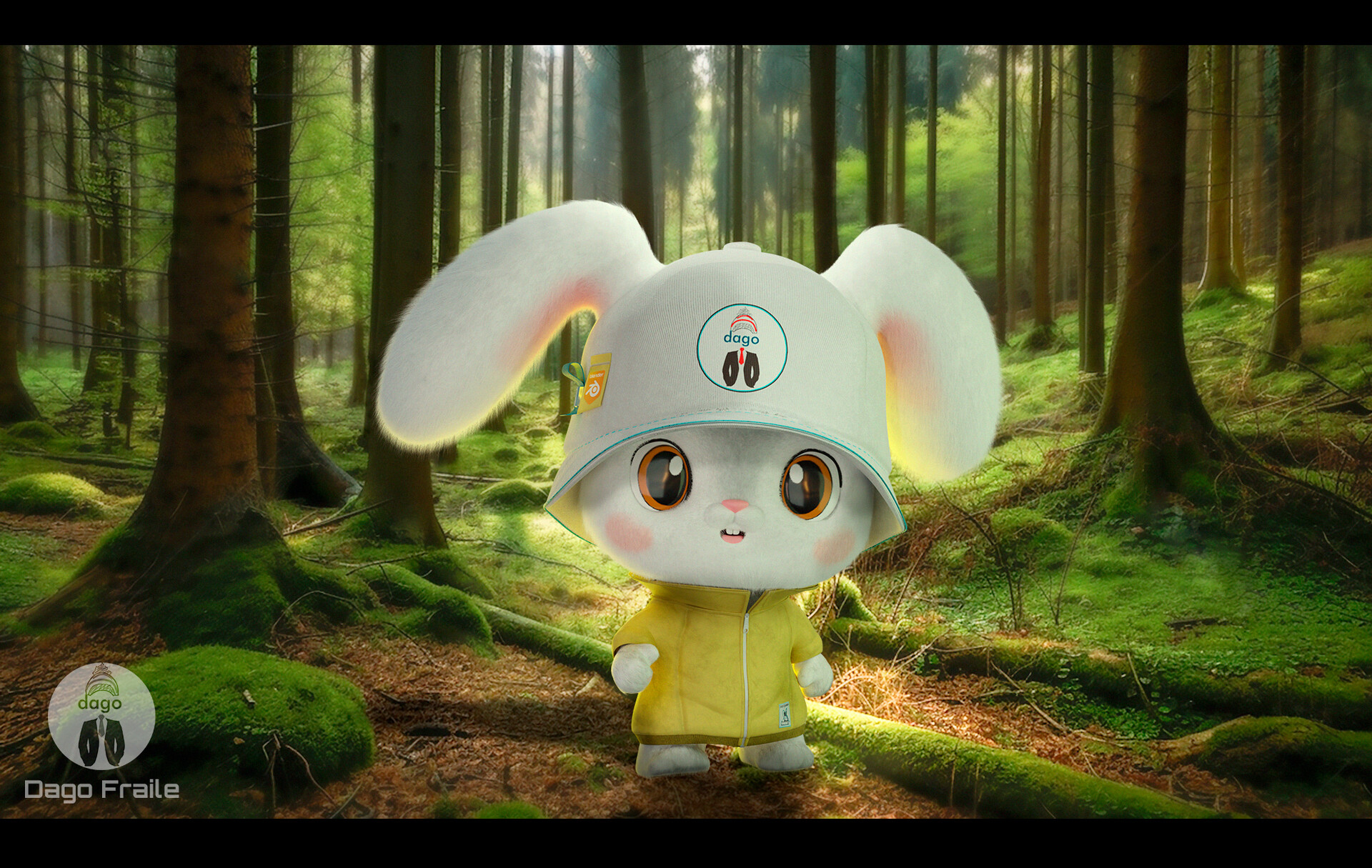 ArtStation - Conejo Hecho en el Camp3D de Libel Academy Nov/2023