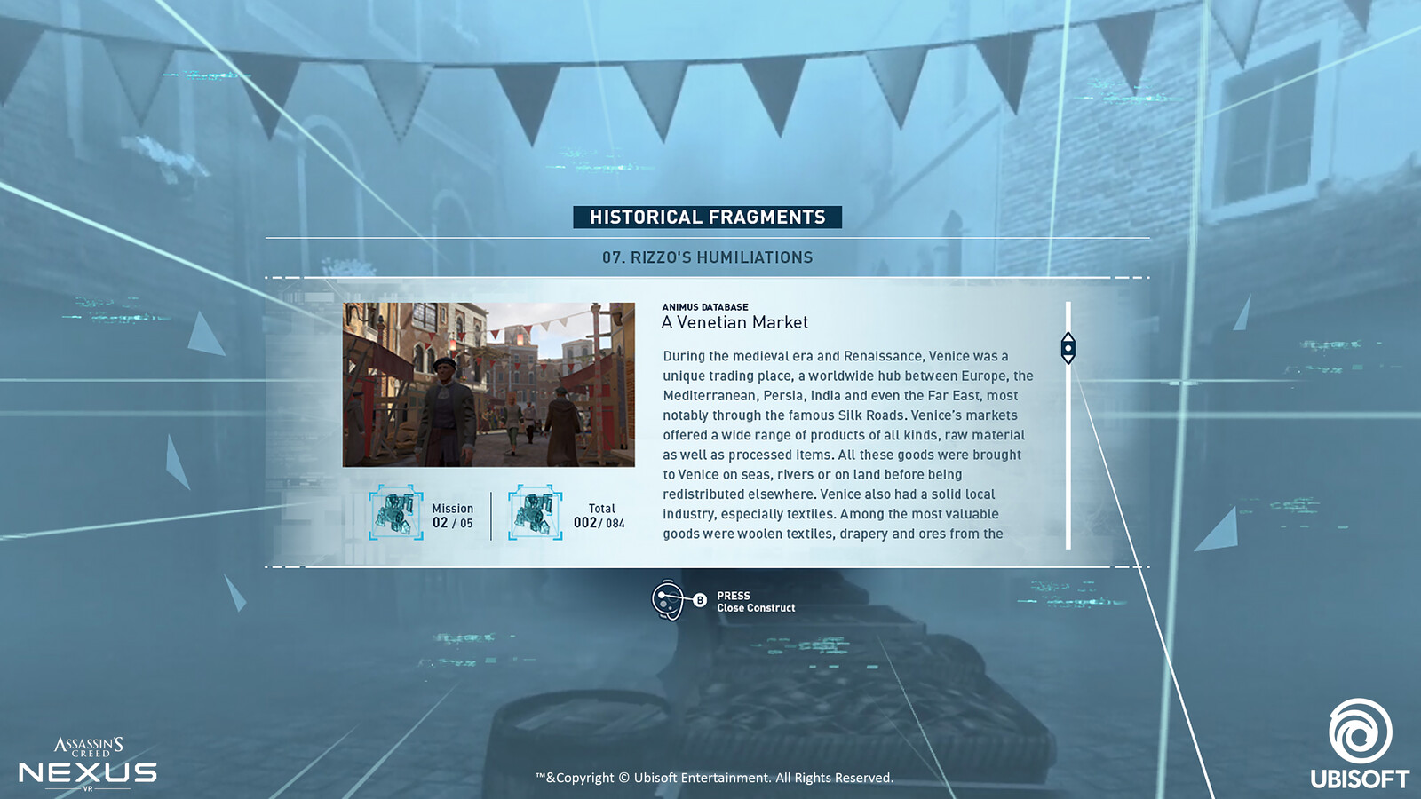 Alexey Kolosov - Assassin's Creed Nexus VR : UX & UI Design for Pause ...