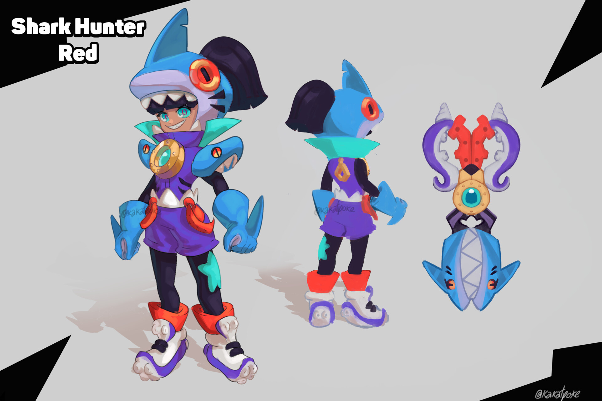 ArtStation - Shark Hunter Red