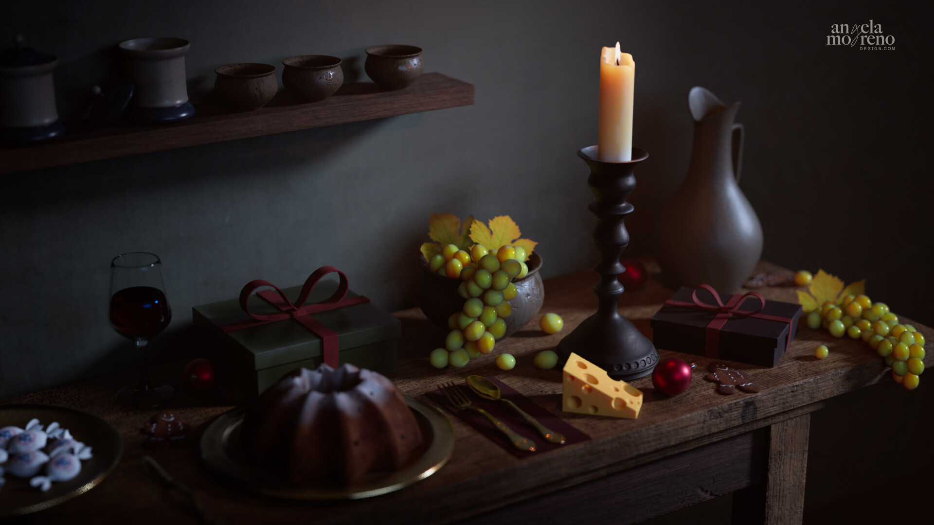 ArtStation - Christmas Still Life