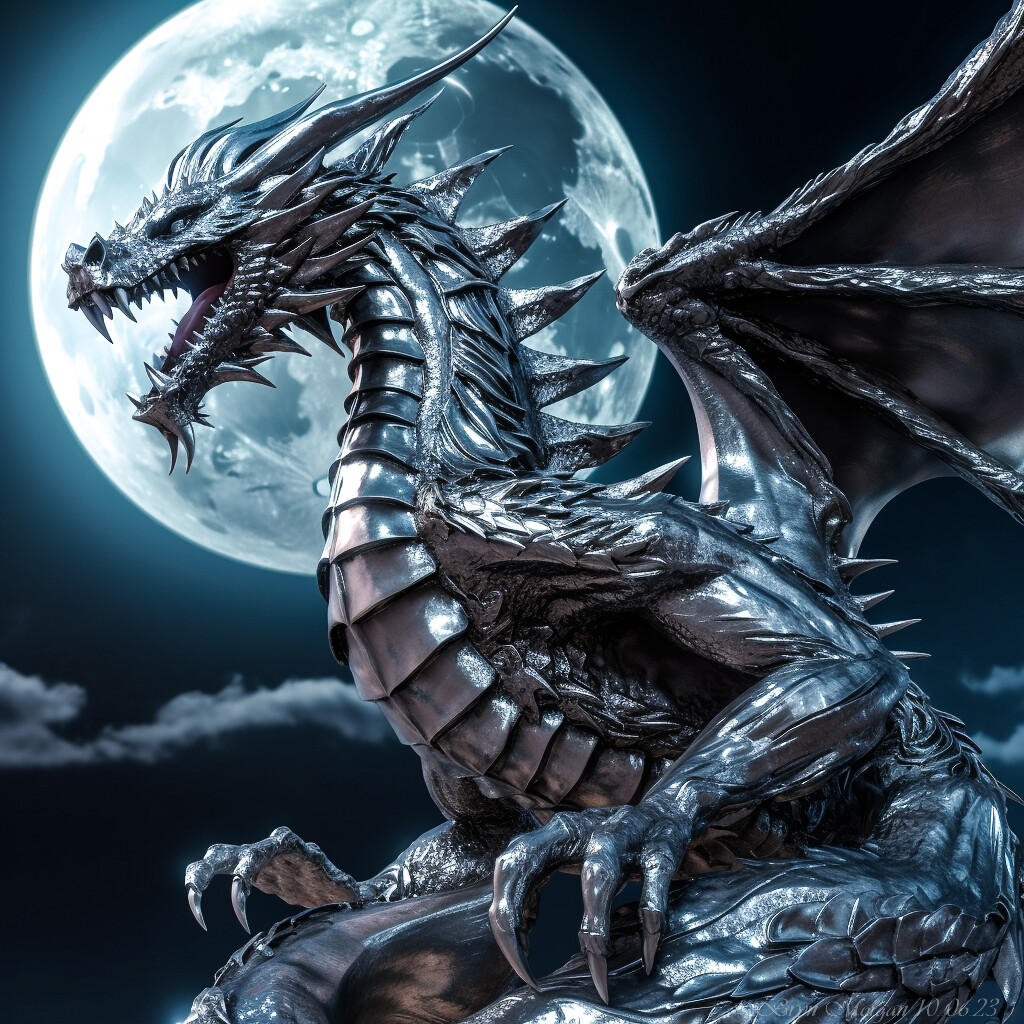 ArtStation - Moon Dragon