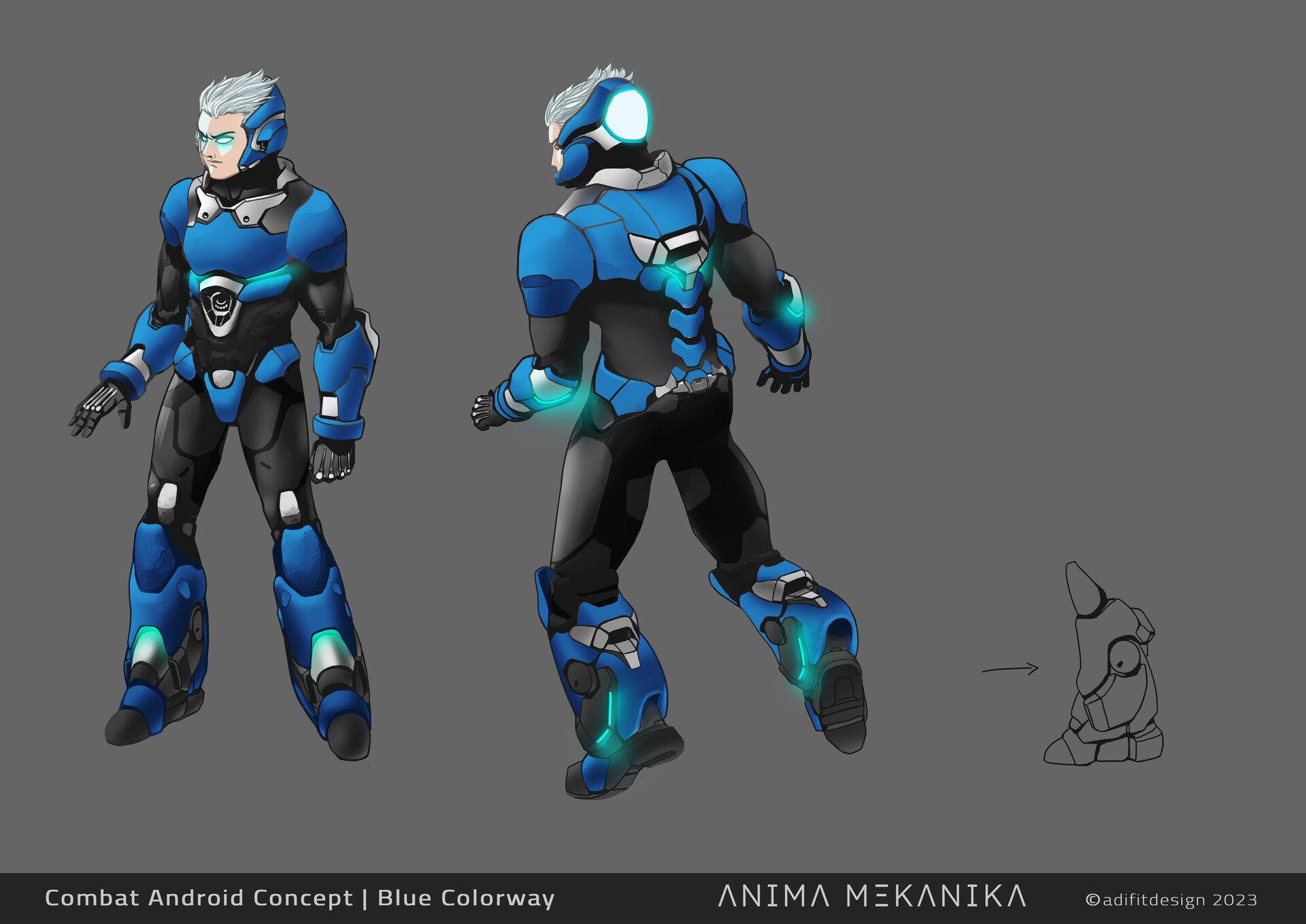 ArtStation - Combat Android Character Concept Art