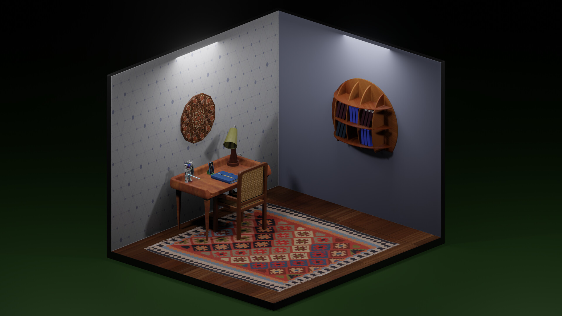 ArtStation - Isometric Writer Room