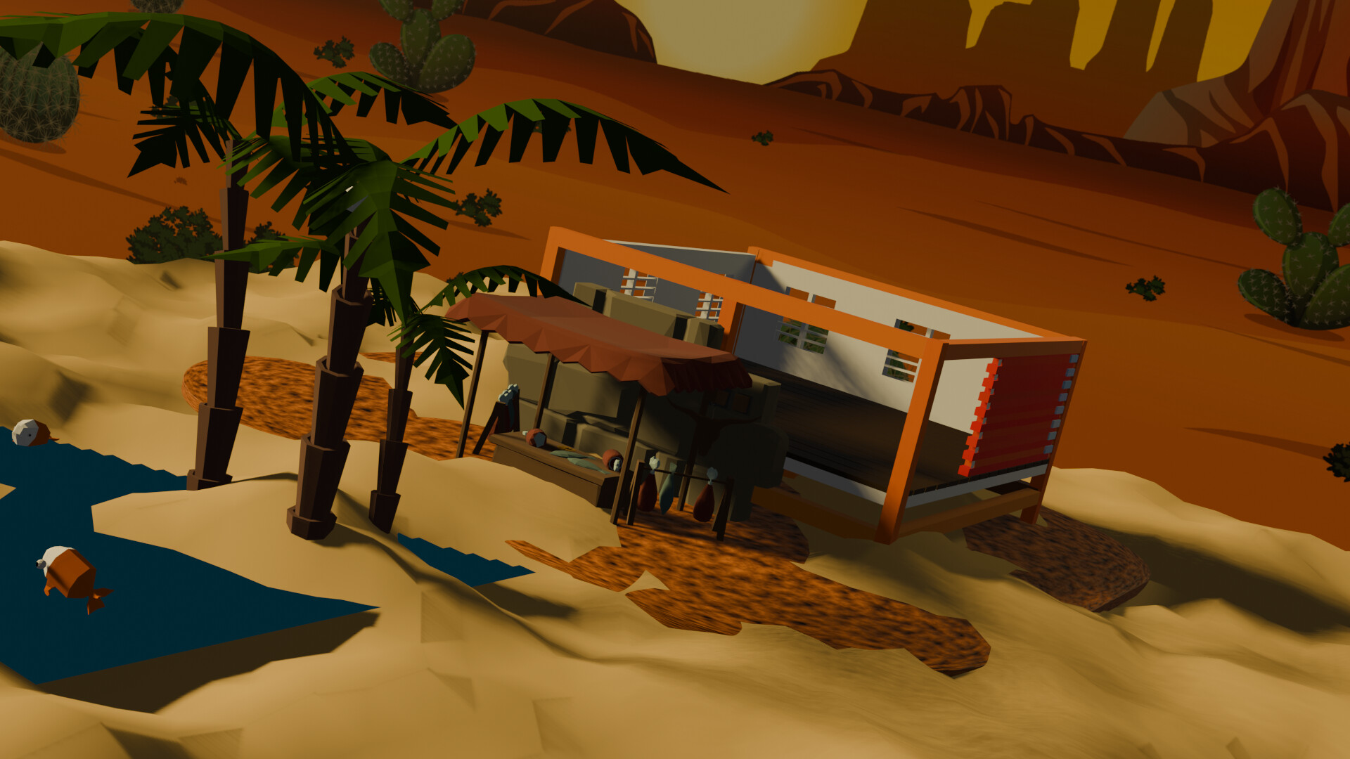 ArtStation - Desert shack