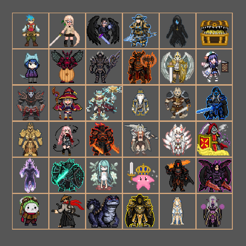 ArtStation - Various Pixel 60x60 Game Avatar Commissions