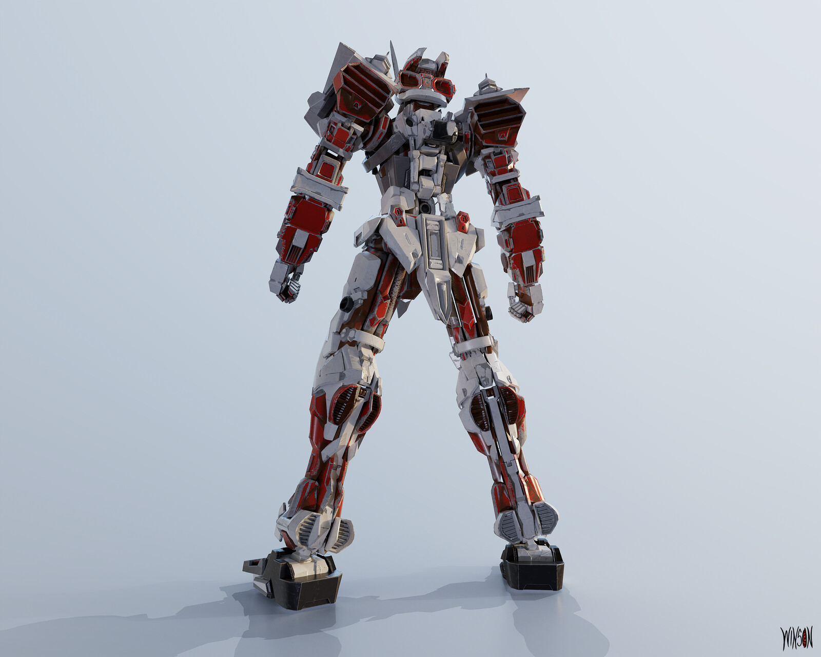 Winson Jackie Ta - Gundam Astray Red Frame 3D Model