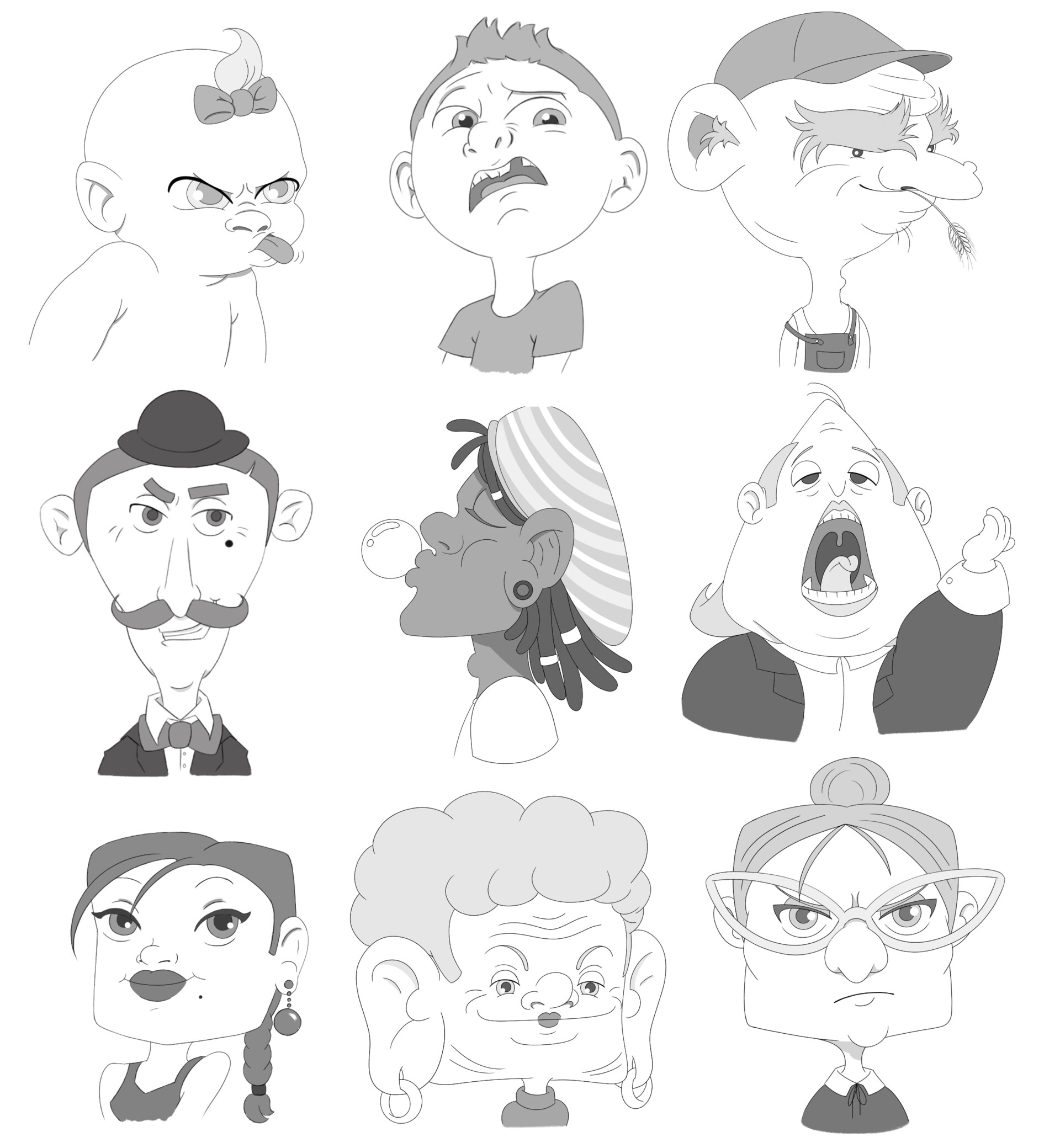 ArtStation - Cartoon studies