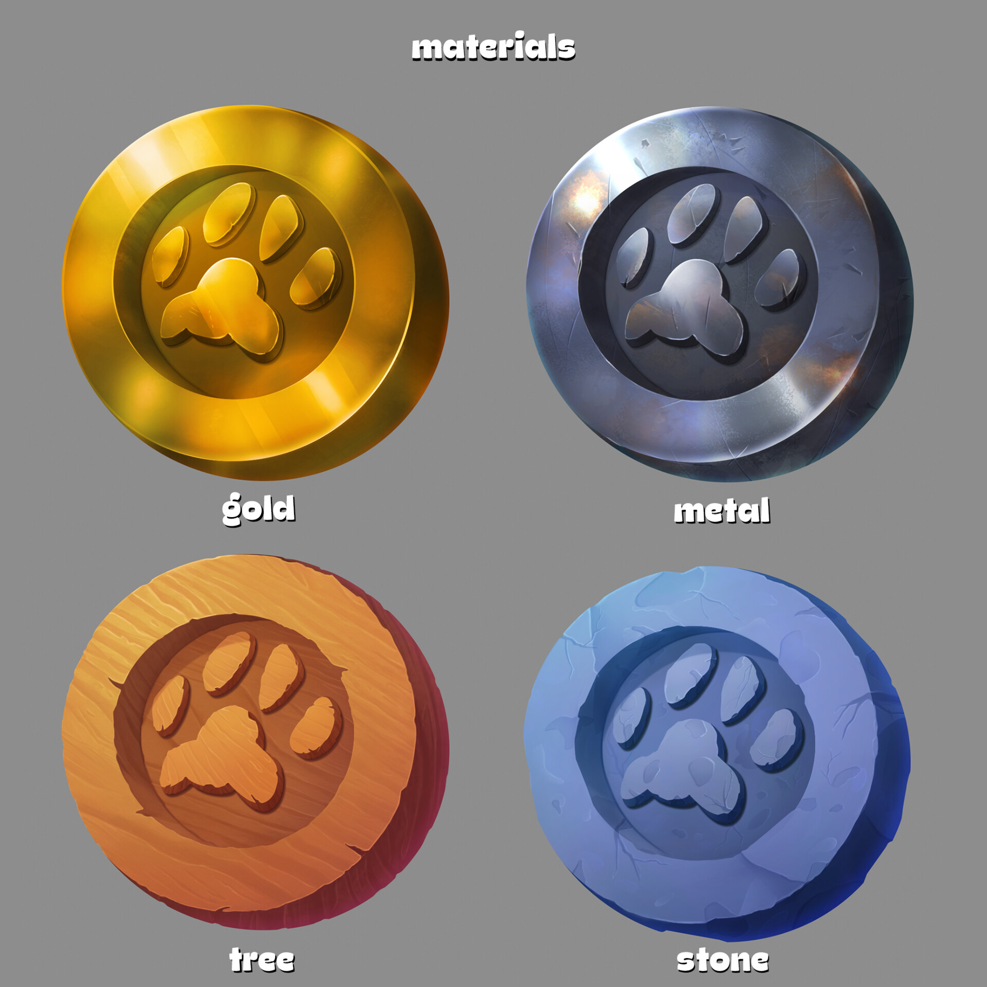 ArtStation - props in materials