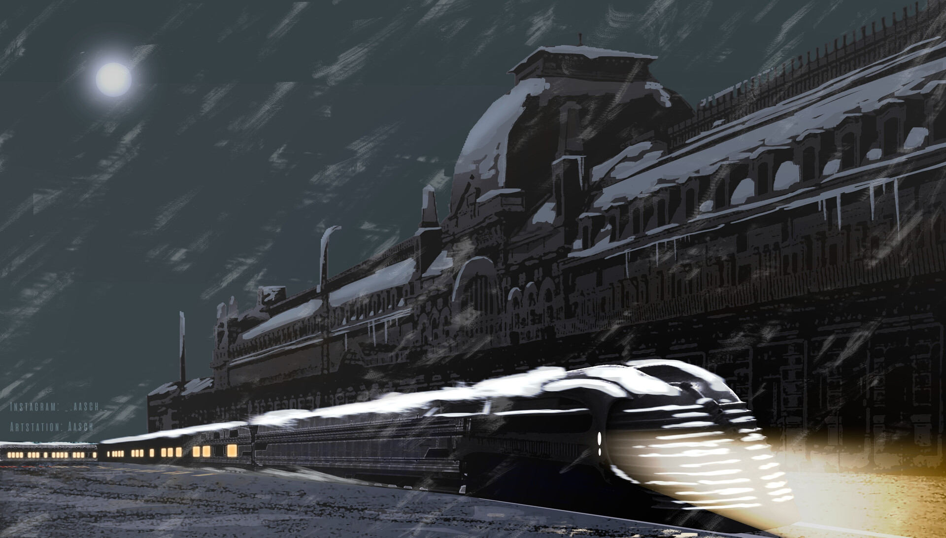 ArtStation - The Snowpiercer Concept Art