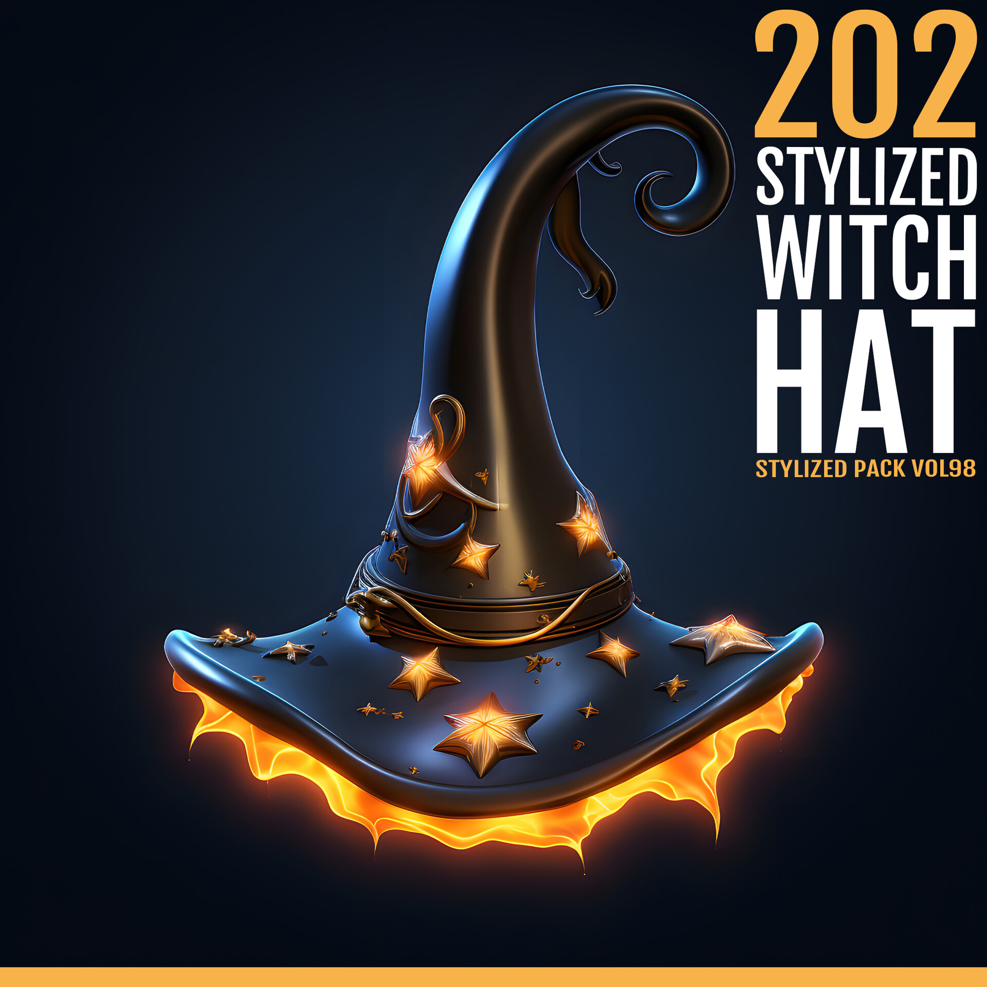 ArtStation - 202 Stylized Witch Hat VOL98