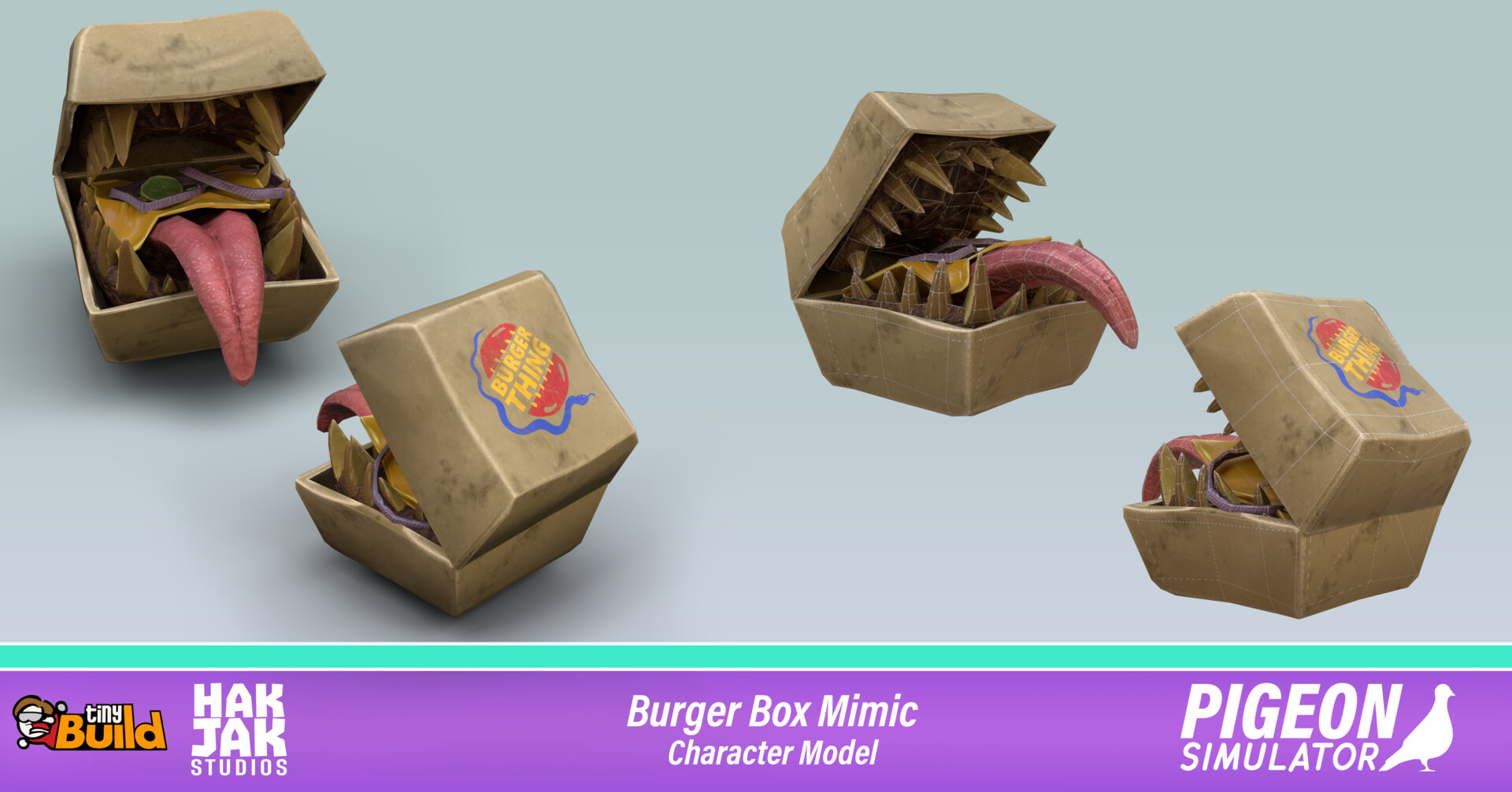ArtStation - "Bungus" the Burger Mimic - Character Model
