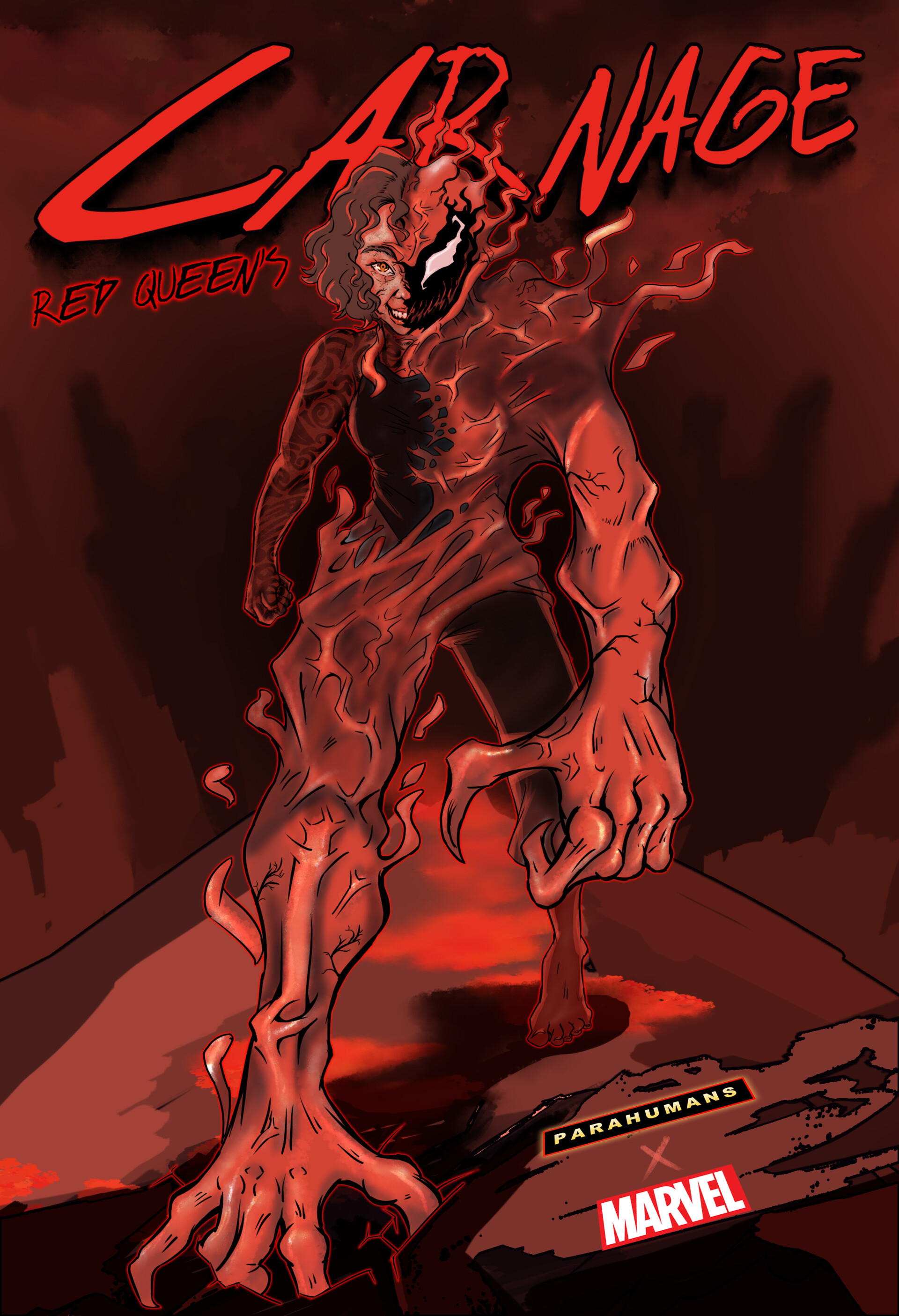 ArtStation - Red Queen Carnage (Parahumans x Marvel)