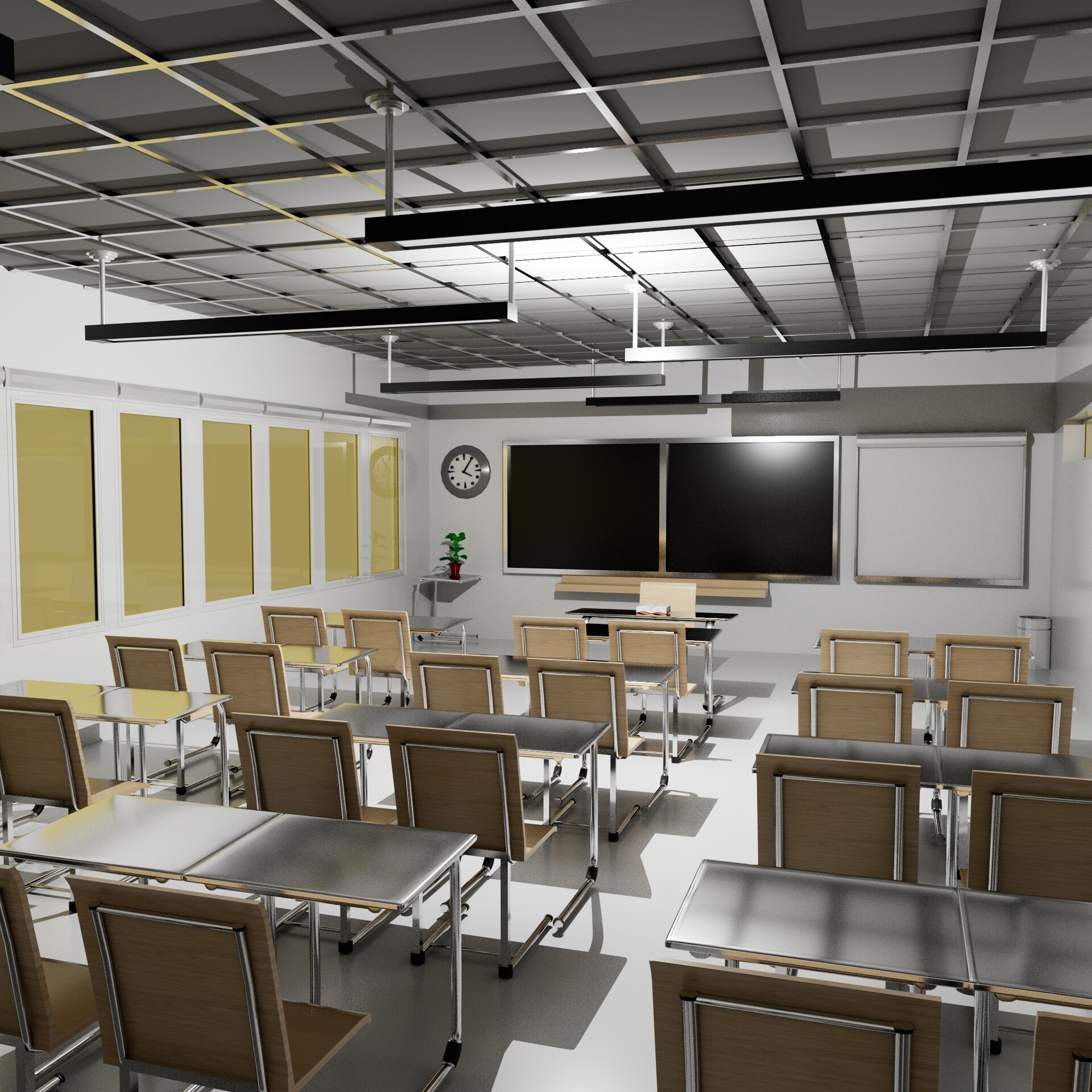ArtStation - Classroom Interior 3D Model