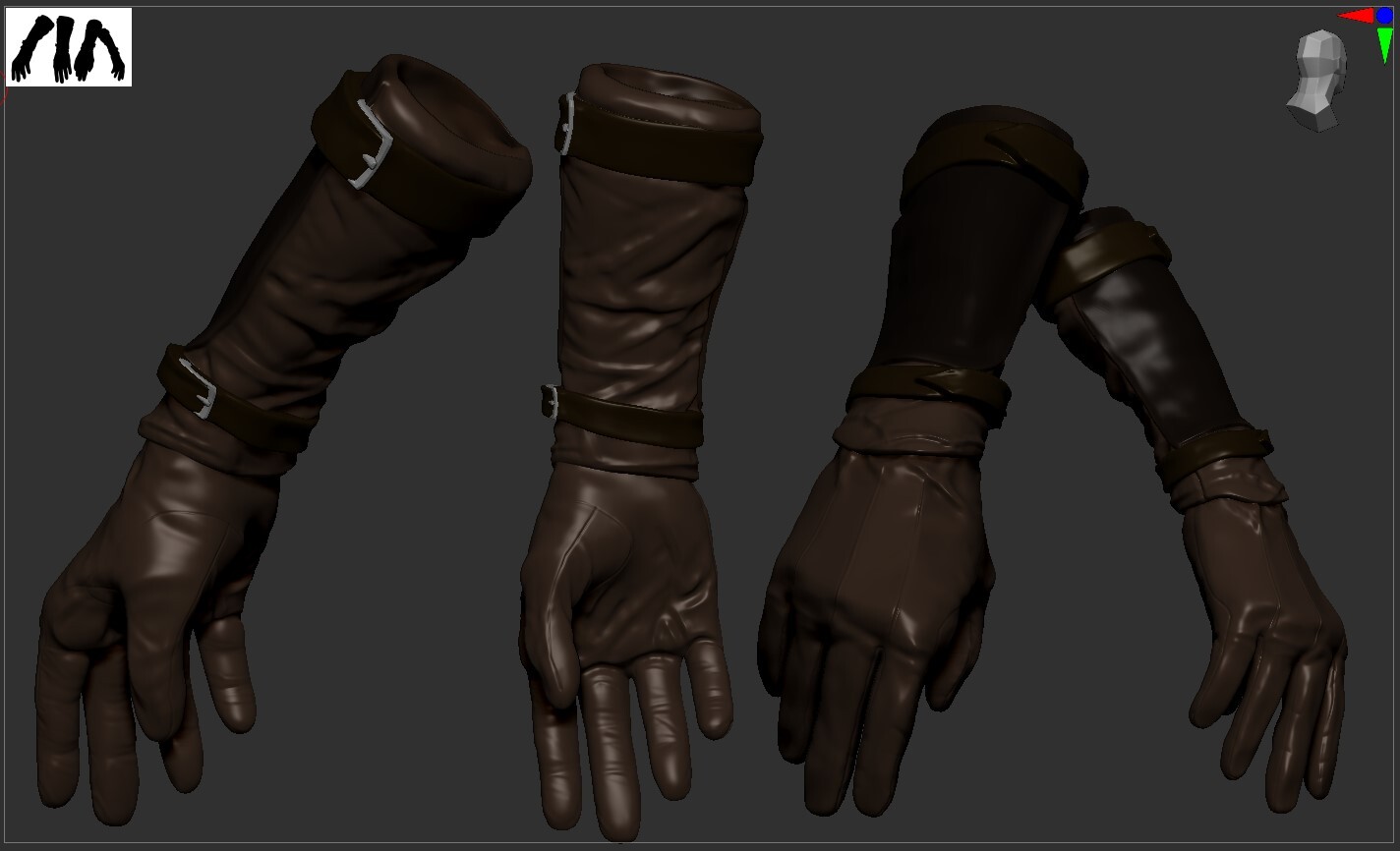 ArtStation - Beauty Of Leather Gloves