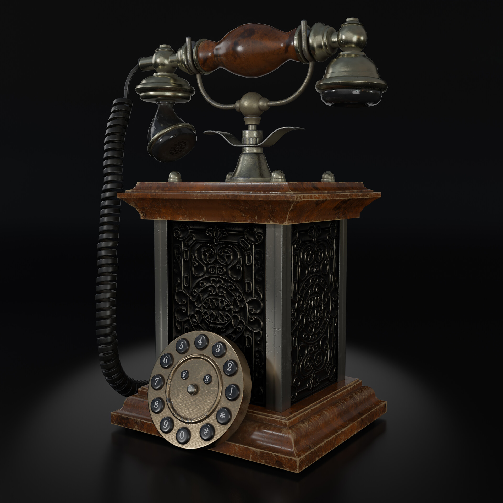 ArtStation - Retro Antique Telephone