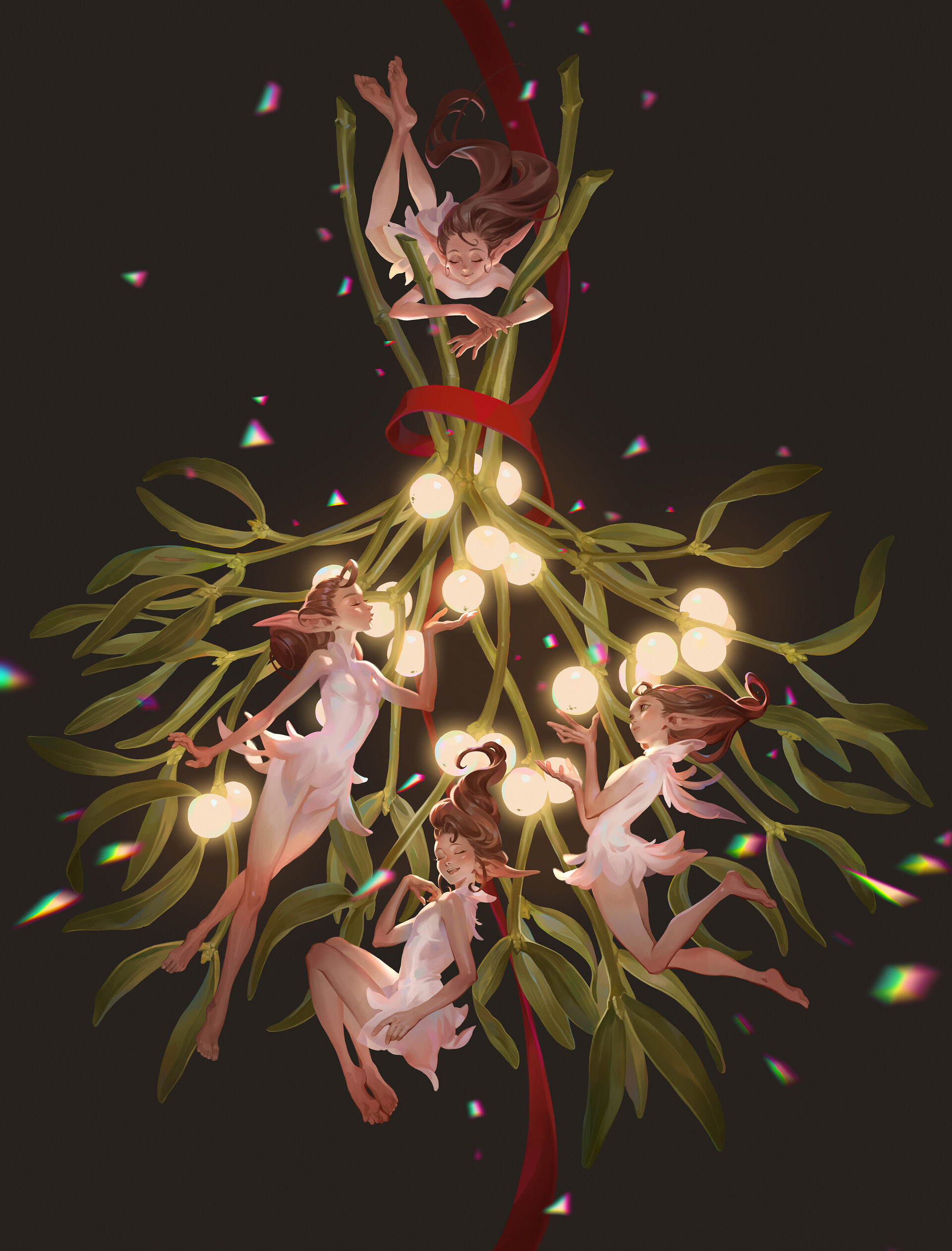 ArtStation - Underneath the Mistletoe