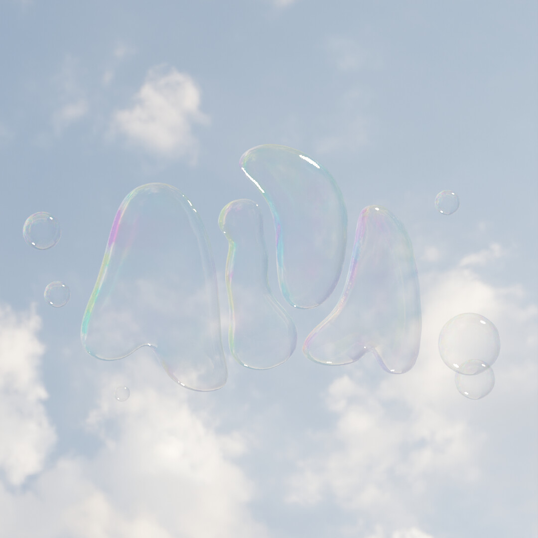 ArtStation - Bubble 3d Name