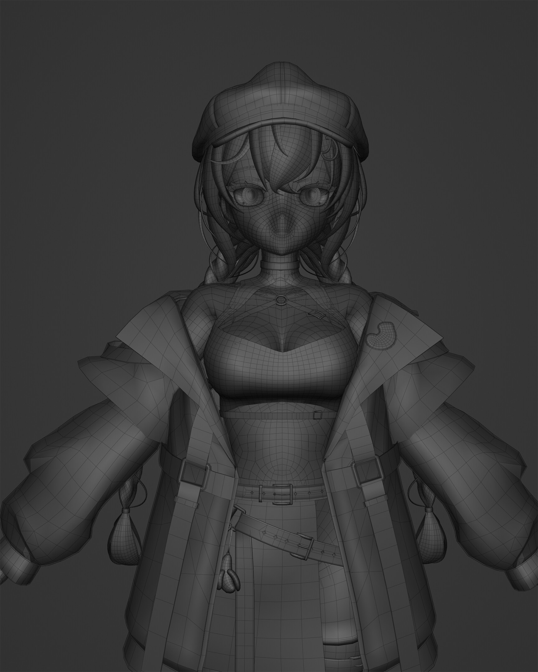 Hizuki_Aoi - VTuber 3D Character fanart