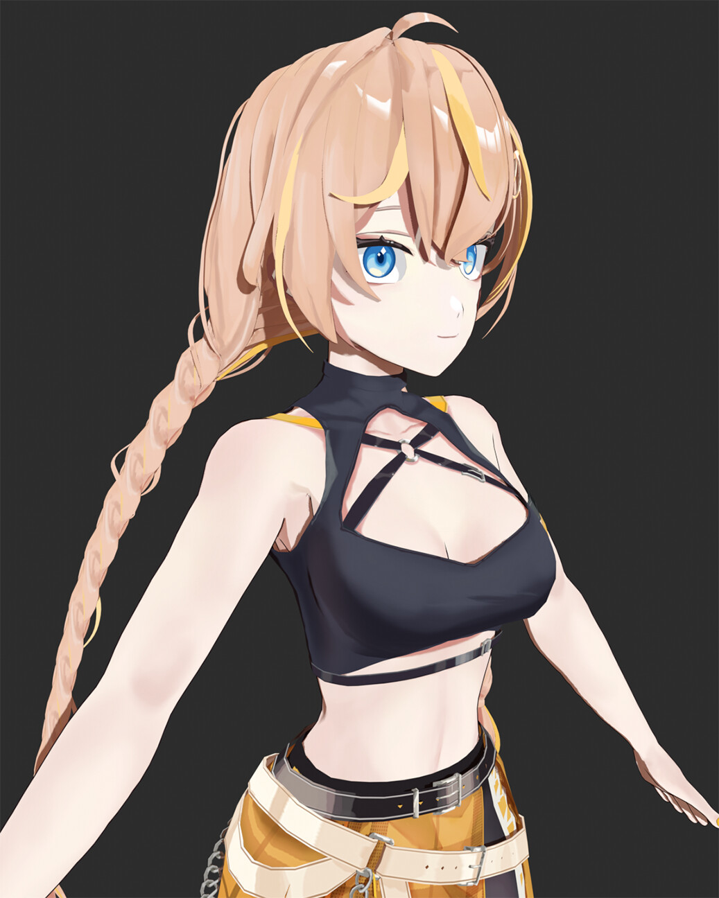 Hizuki_Aoi - VTuber 3D Character fanart