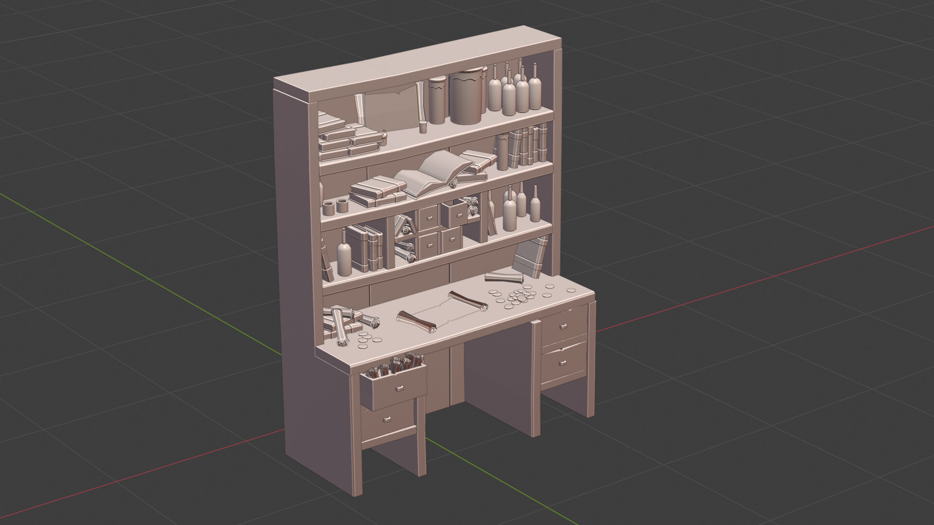 ArtStation - Low poly desk Speed Model