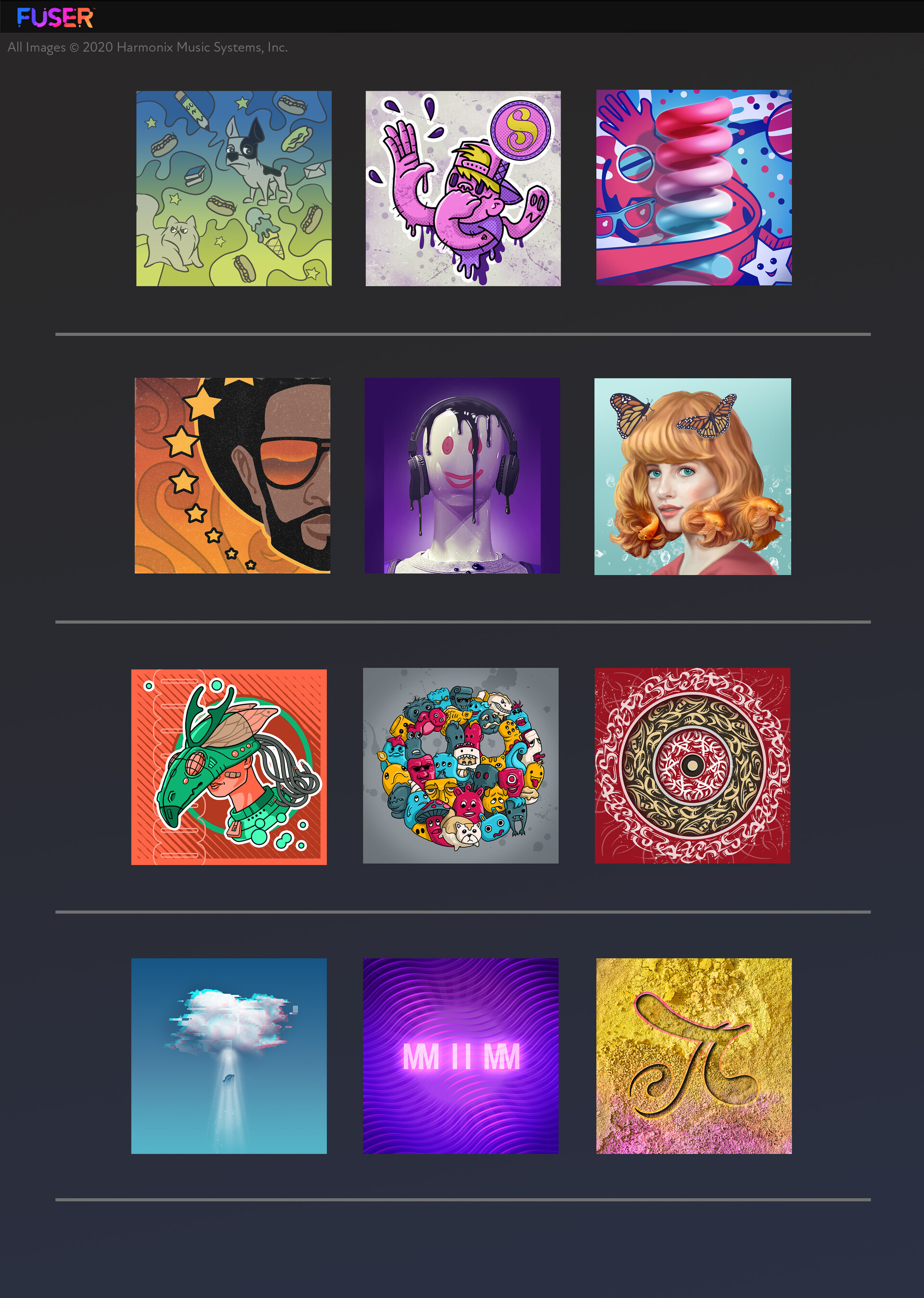 ArtStation - Fuser Album Covers (set