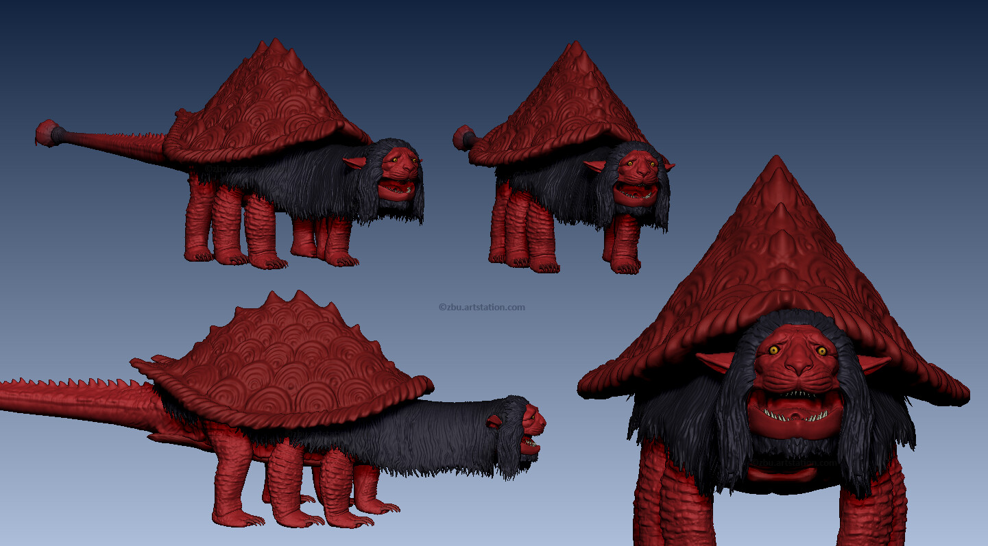 ArtStation - Tarasque 3D WIP