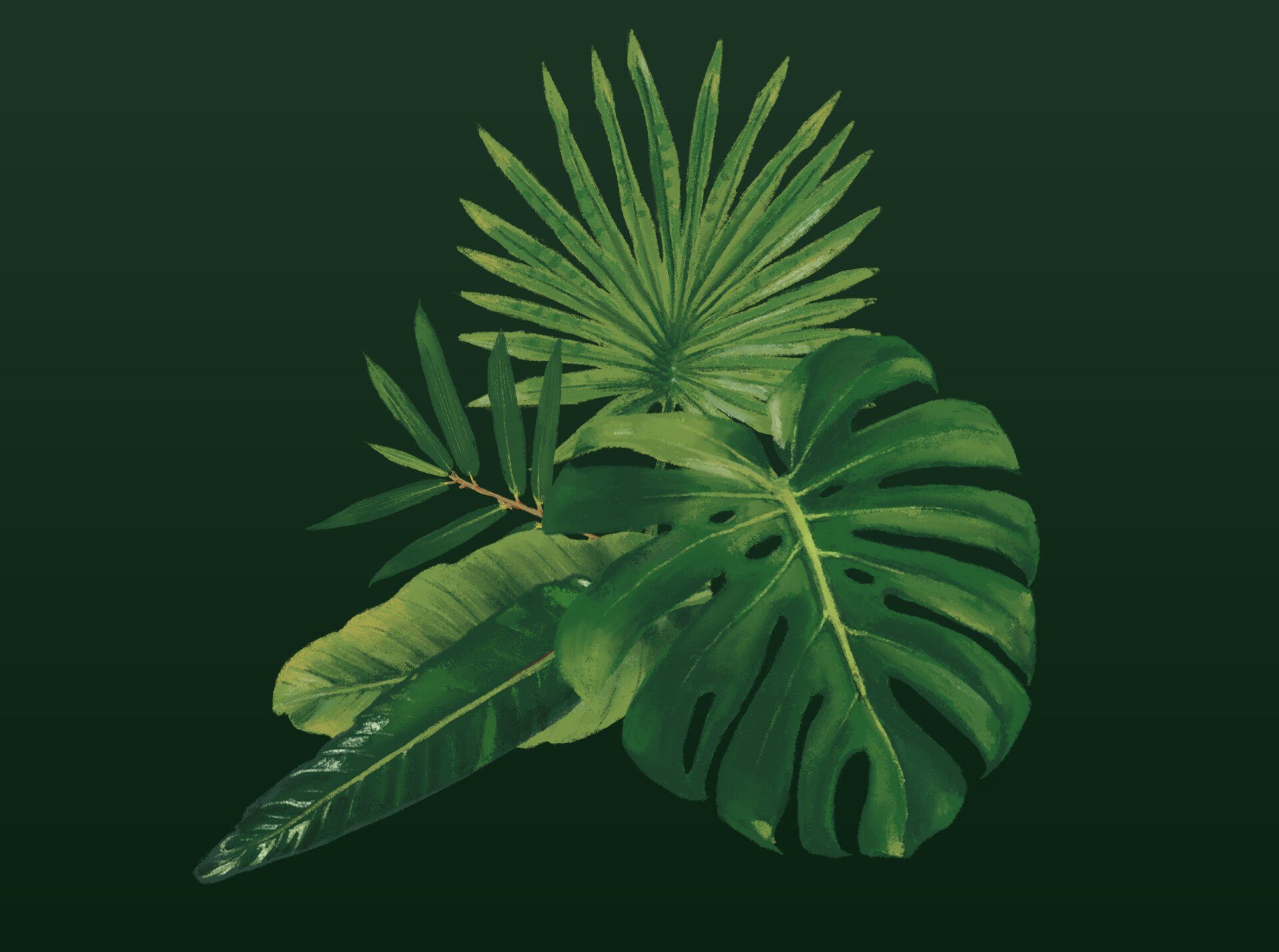 Maria Meinhardt Art - Tropical Pattern